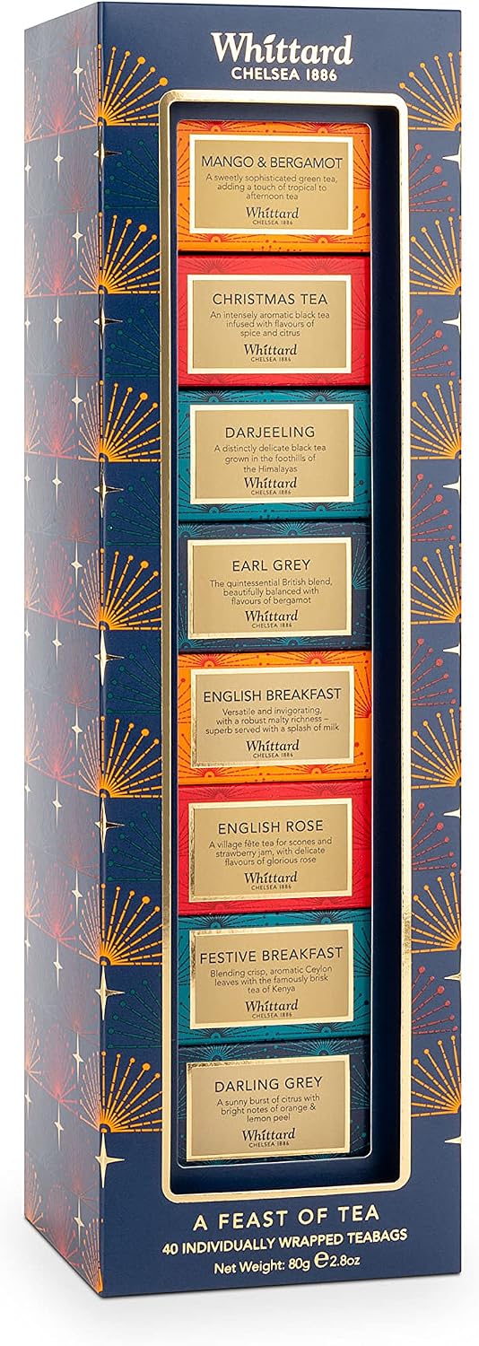 Whittard of Chelsea | A Feast Of Tea Gift For Men & Women | 40 teabags ...