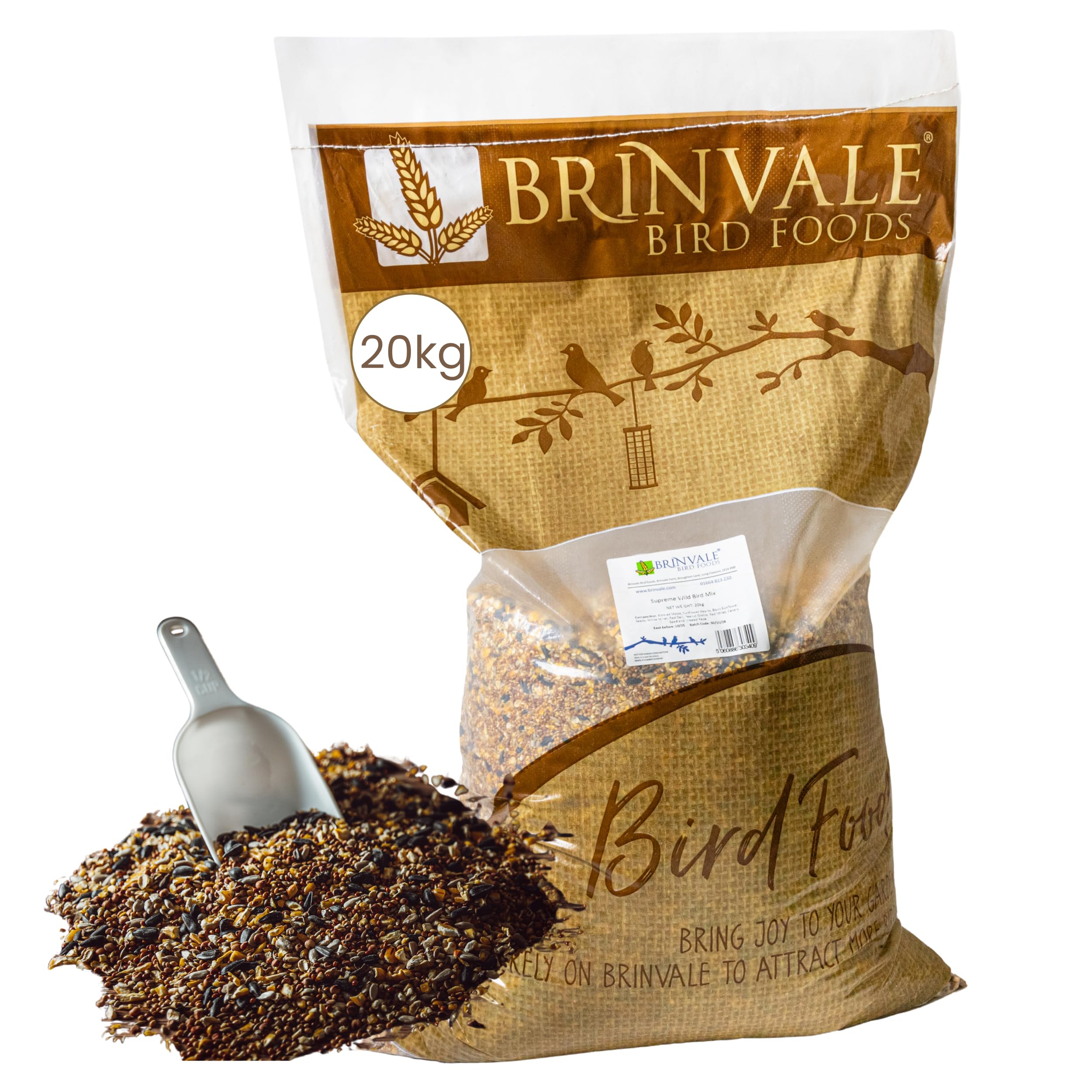 Brinvale Supreme - Wheat Free Wild Bird Food Mix, No Wheat Premium Bird ...
