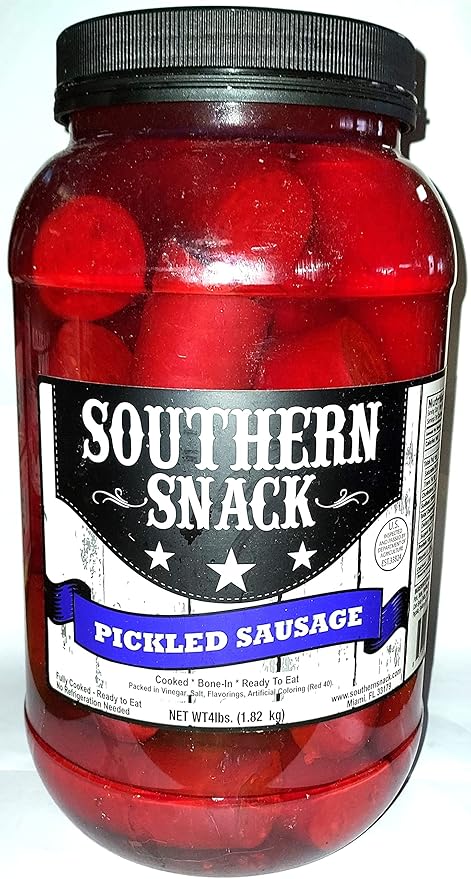 Amazon.com: Southern Snack Pickled Sausage 1 Gallon Jar, 64.0 Ounce ...