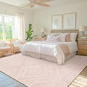 Amazon.com: Area Rug 8x10 Rug Machine Washable Non-Slip Low Pile Print ...