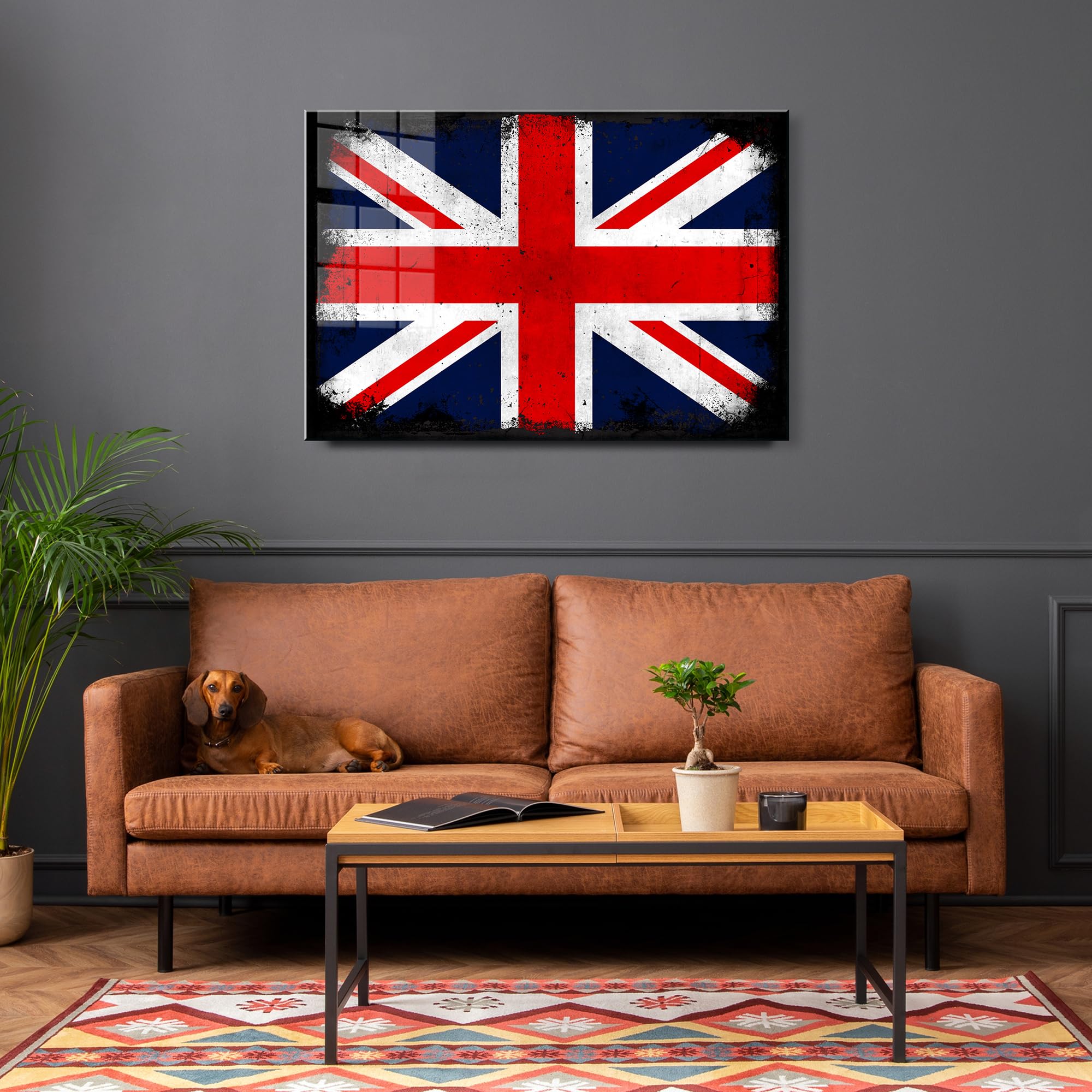 Union Jack Wall Decal High Resolution Photos UK Flag Rustic Vintage