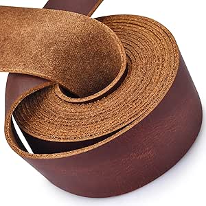 Amazon.com: Leather Strap 1 Inches Wide Flat Leather Straps for Crafts ...