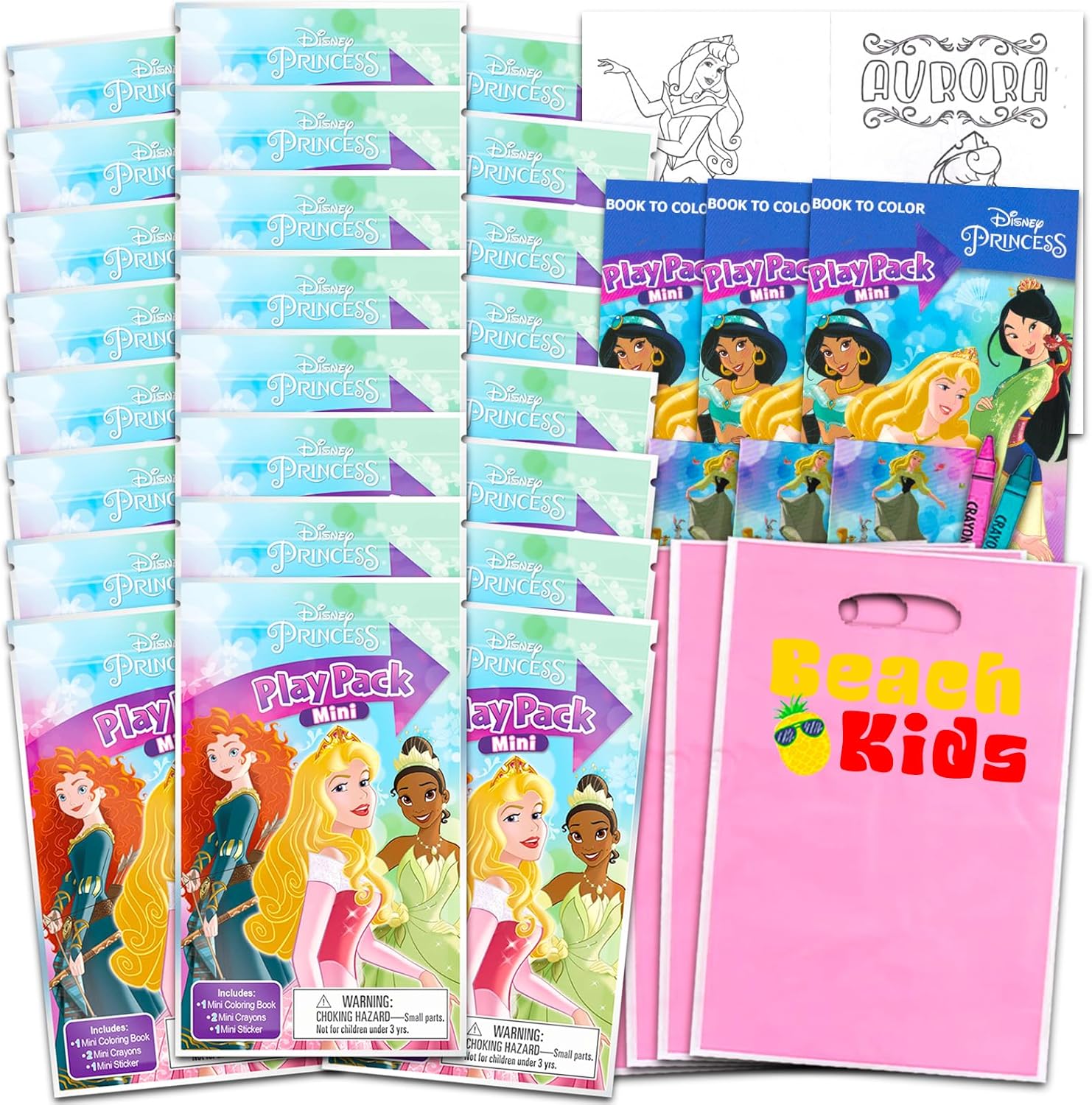 Amazon.com: Disney Sleeping Beauty Mini Party Favors Set for Kids ...