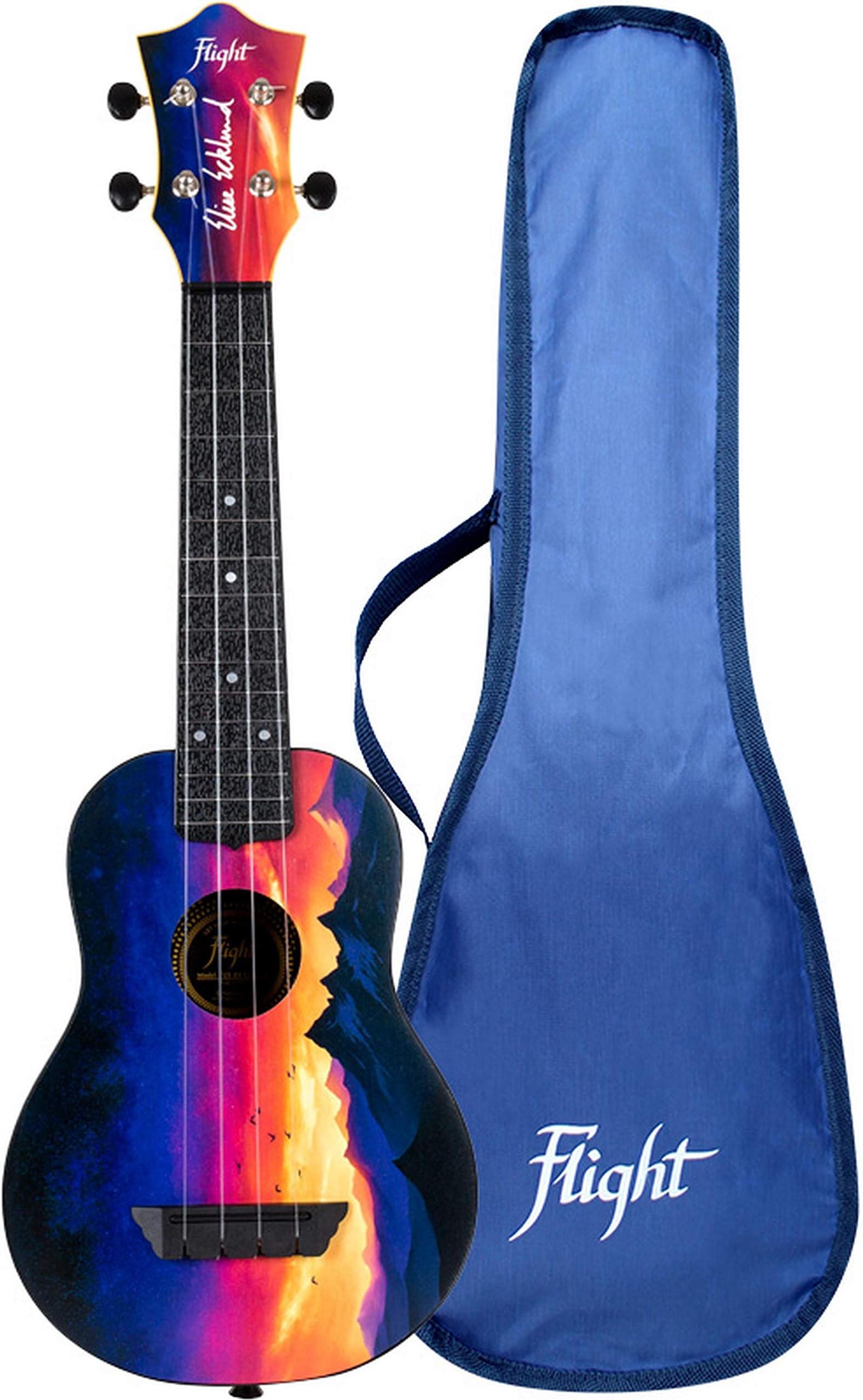 Amazon.com: Flight Elise Ecklund Sunset Soprano 4-String Ukulele (TUS ...