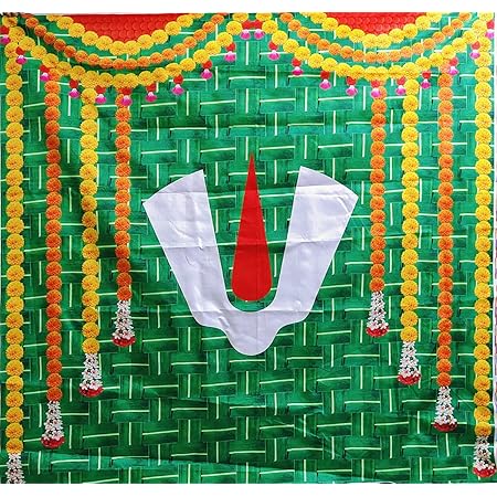 Traditional Backdrop Cloth for All Festivals/House Hold Functions/Haldi ...