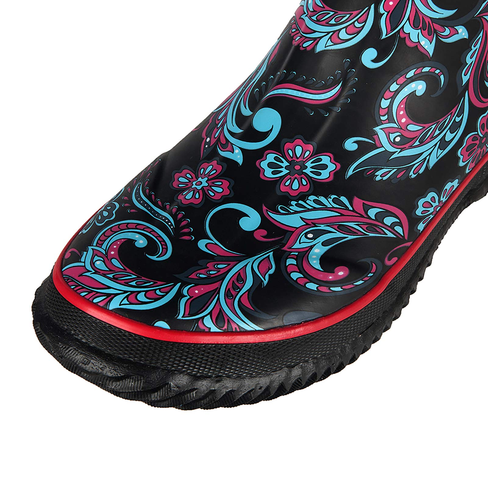 Snapklik.com : Womens Rubber Rain Boots - Mid Calf Waterproof Insulated ...