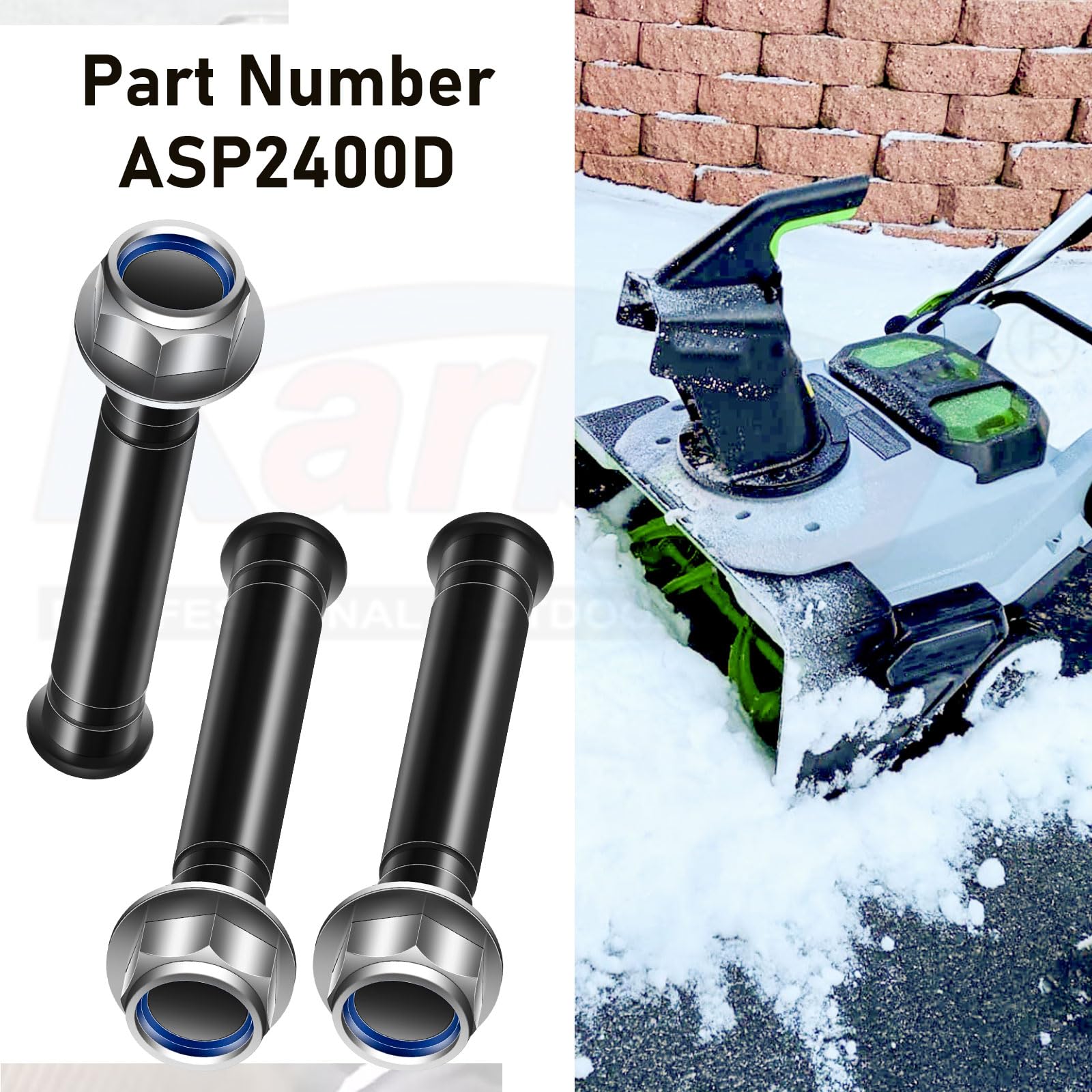 Snapklik.com : ASP2400D 2-Stage Snow Blower Shear Pin Set Compatible