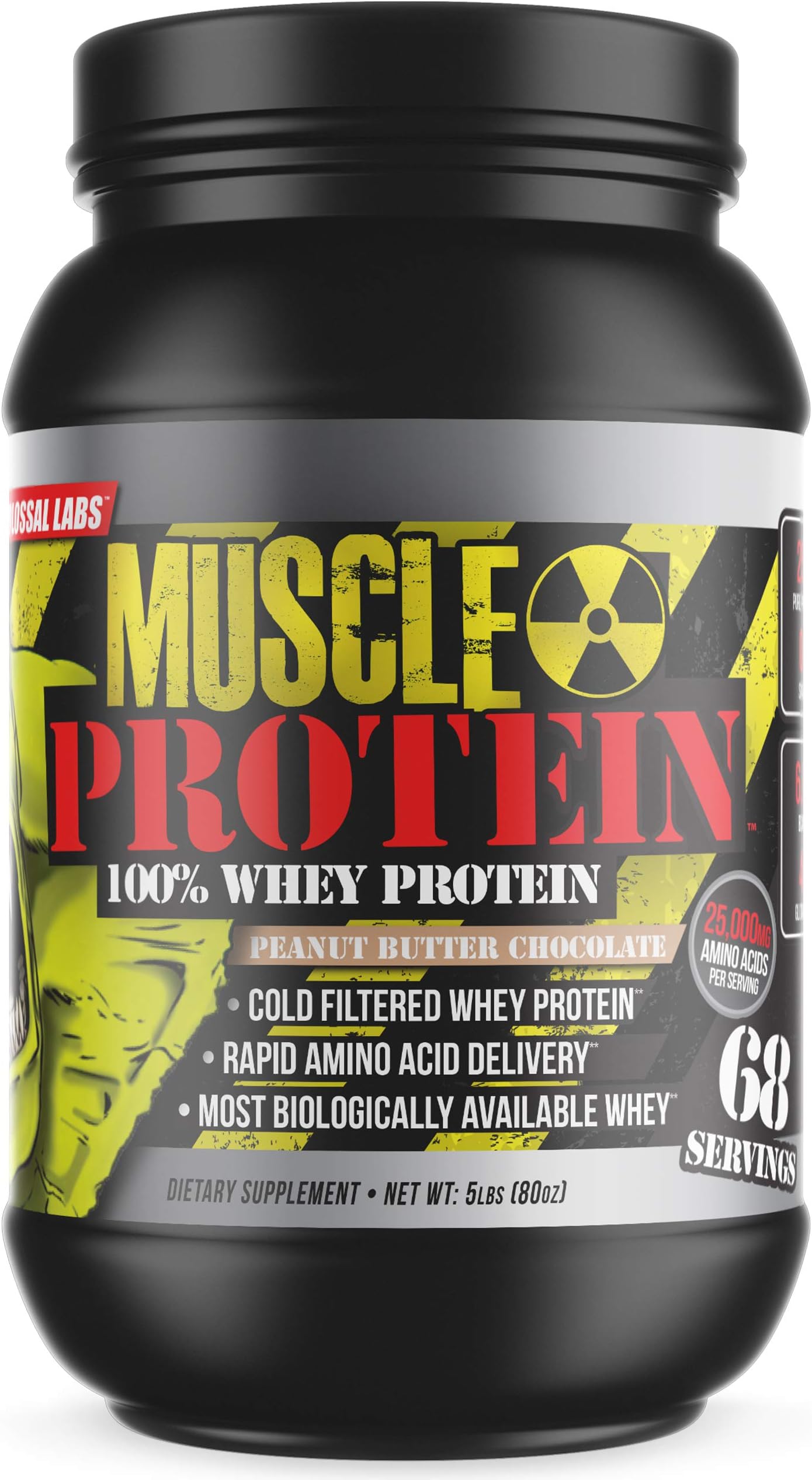 Amazon.com: COLOSSAL LABS Muscle Mass Whey Protein [5 lbs/Pack of 1 ...