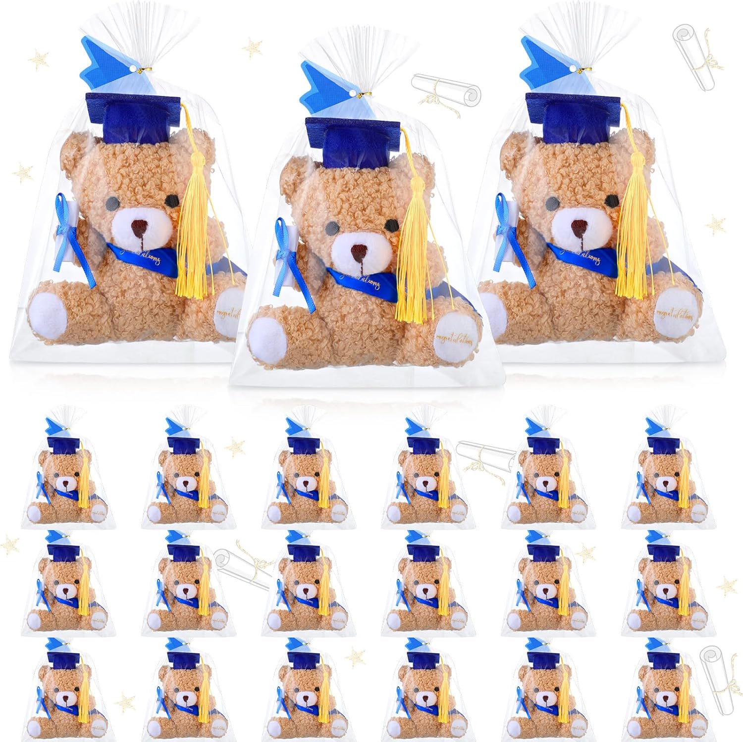 Amazon.com: Poen 18 Pack Graduation Stuffed Animals Bears 2025 Bulk 4 ...