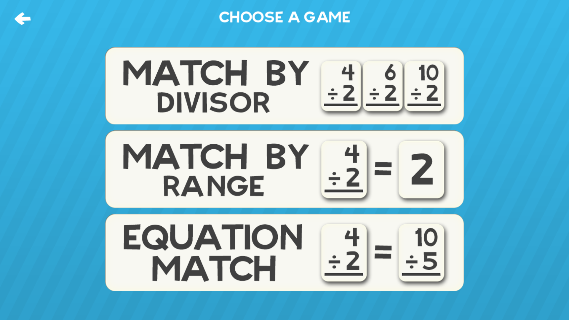 Division Flashcard Match Games for Kids in 2nd, 3rd and 4th Grade ...