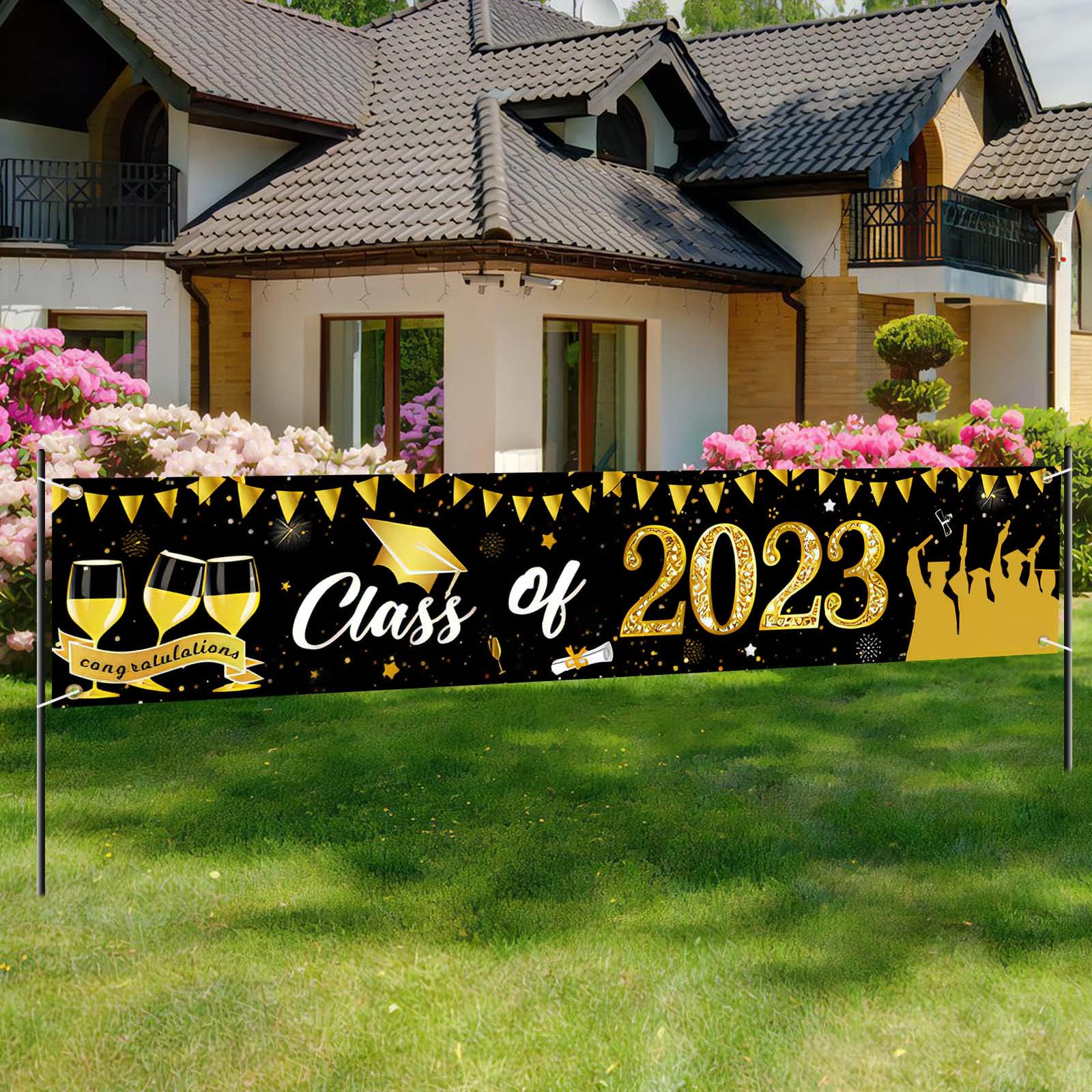 Amazon.com: 2025 Graduation Banner 3x5 ft Congrats Grad Banner ...