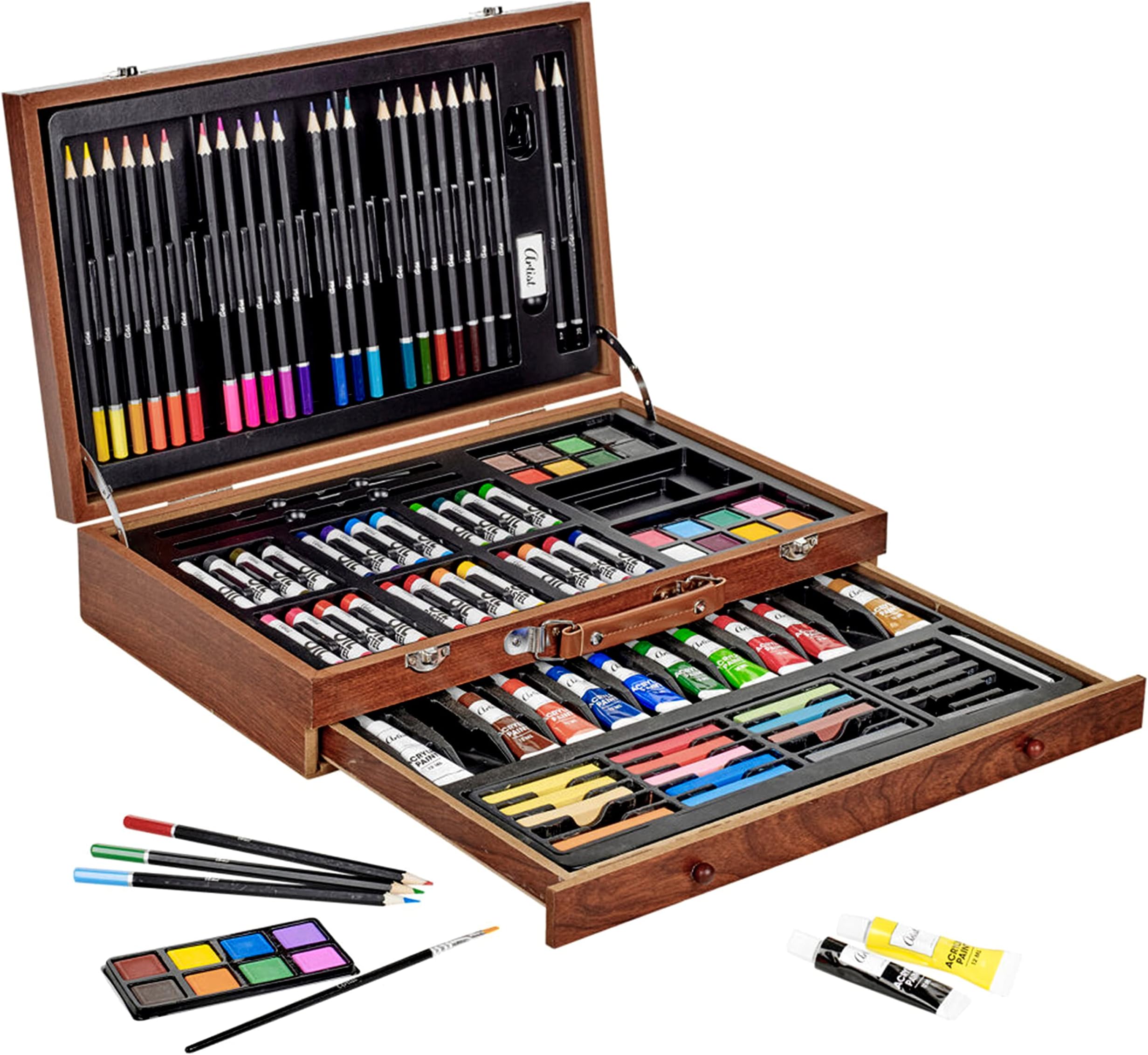 Artworx Multi Media Art Set - 125 Piece Aluminium Art Case With Paints ...