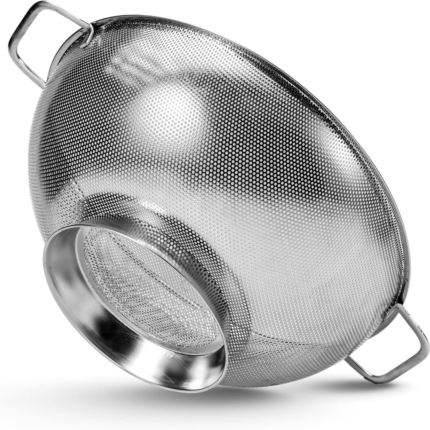 Amazon.com: KitchenAid Stainless Steel Colander, 5 Quart, Black: Home ...