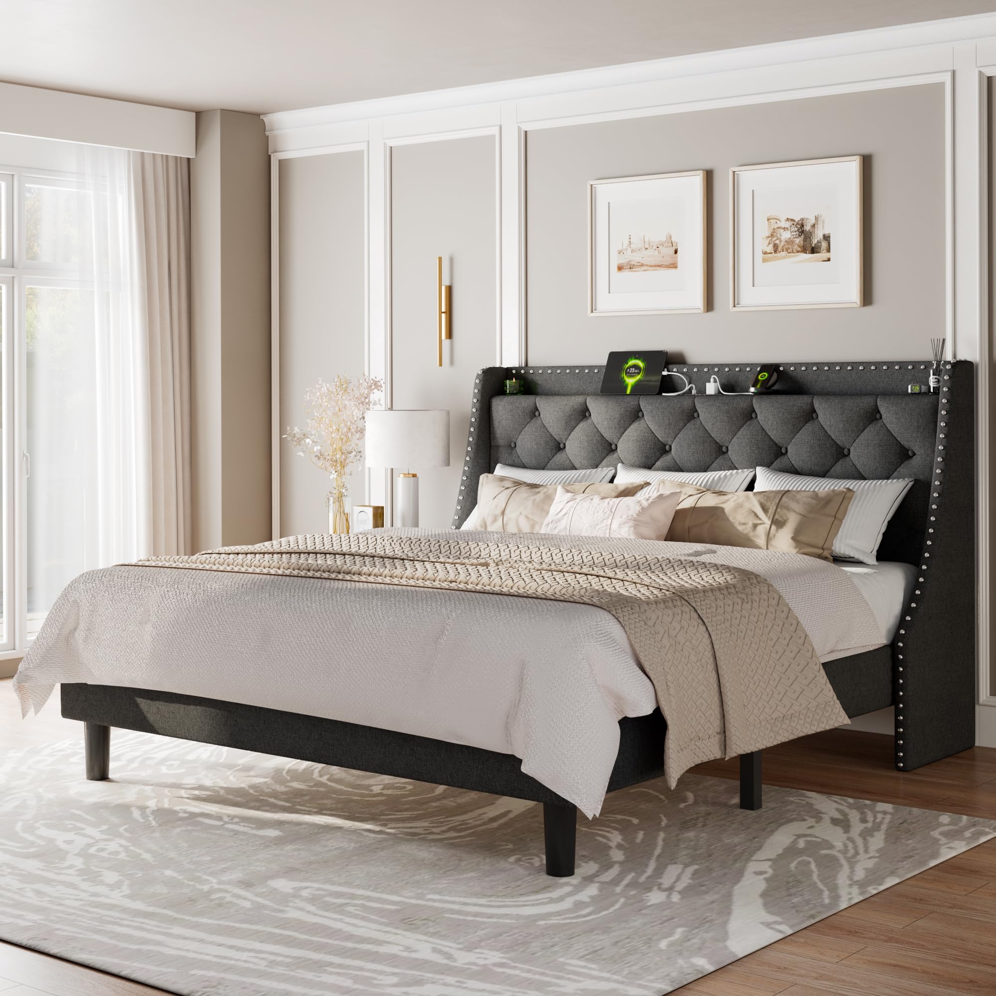 Snapklik.com : Feonase King Size Bed Frame