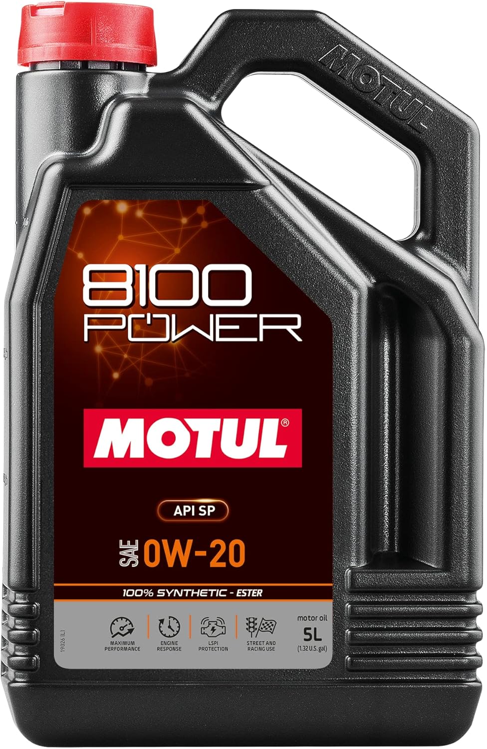 Amazon.com: Motul 8100 Power 0W-20 Full Synthetic | Ester-Based Formula ...