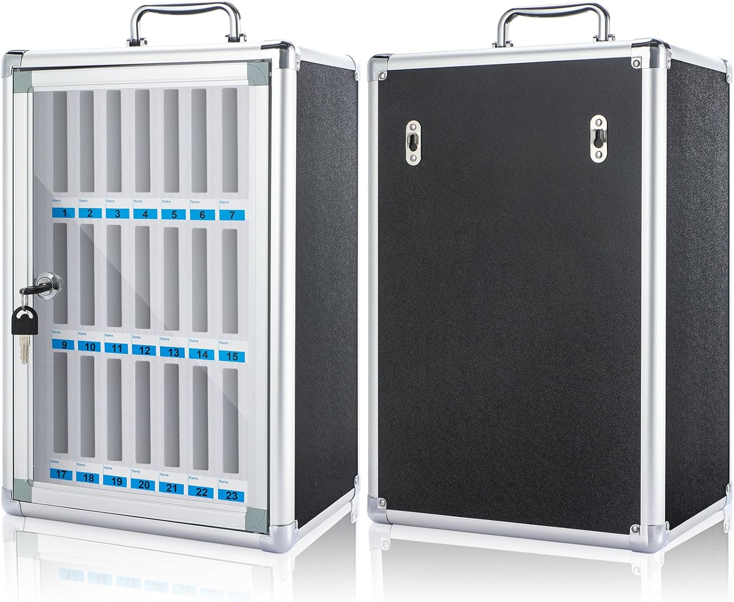 Amazon.com: Amylove 24 Slots Cell Phone Locker Cabinet Aluminum Alloy ...