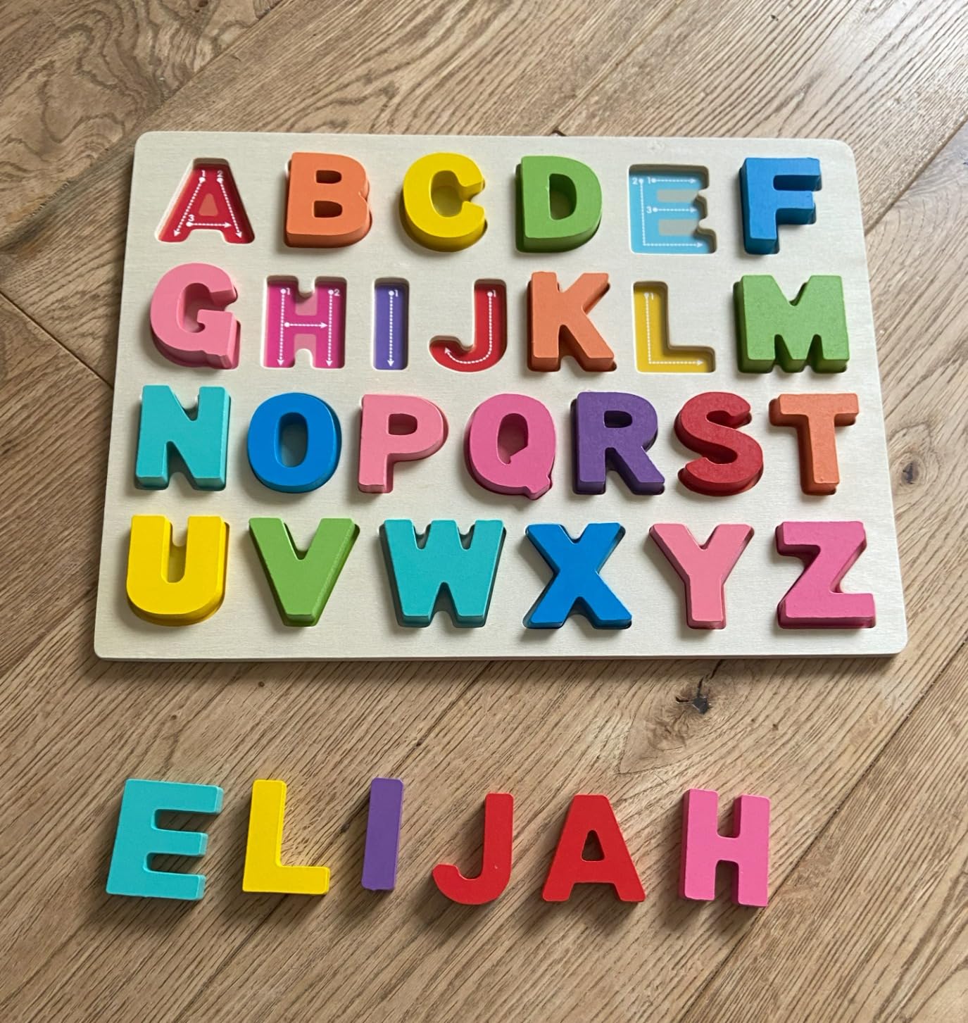 Alphabet Puzzle, ABC Letter & Number Puzzles for Toddlers 3 4 5 Years ...