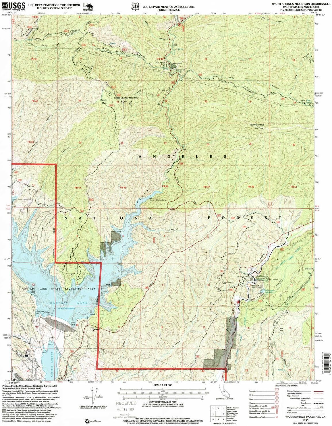 Amazon.com : YellowMaps Warm Springs Mountain CA topo map, 1:24000 ...
