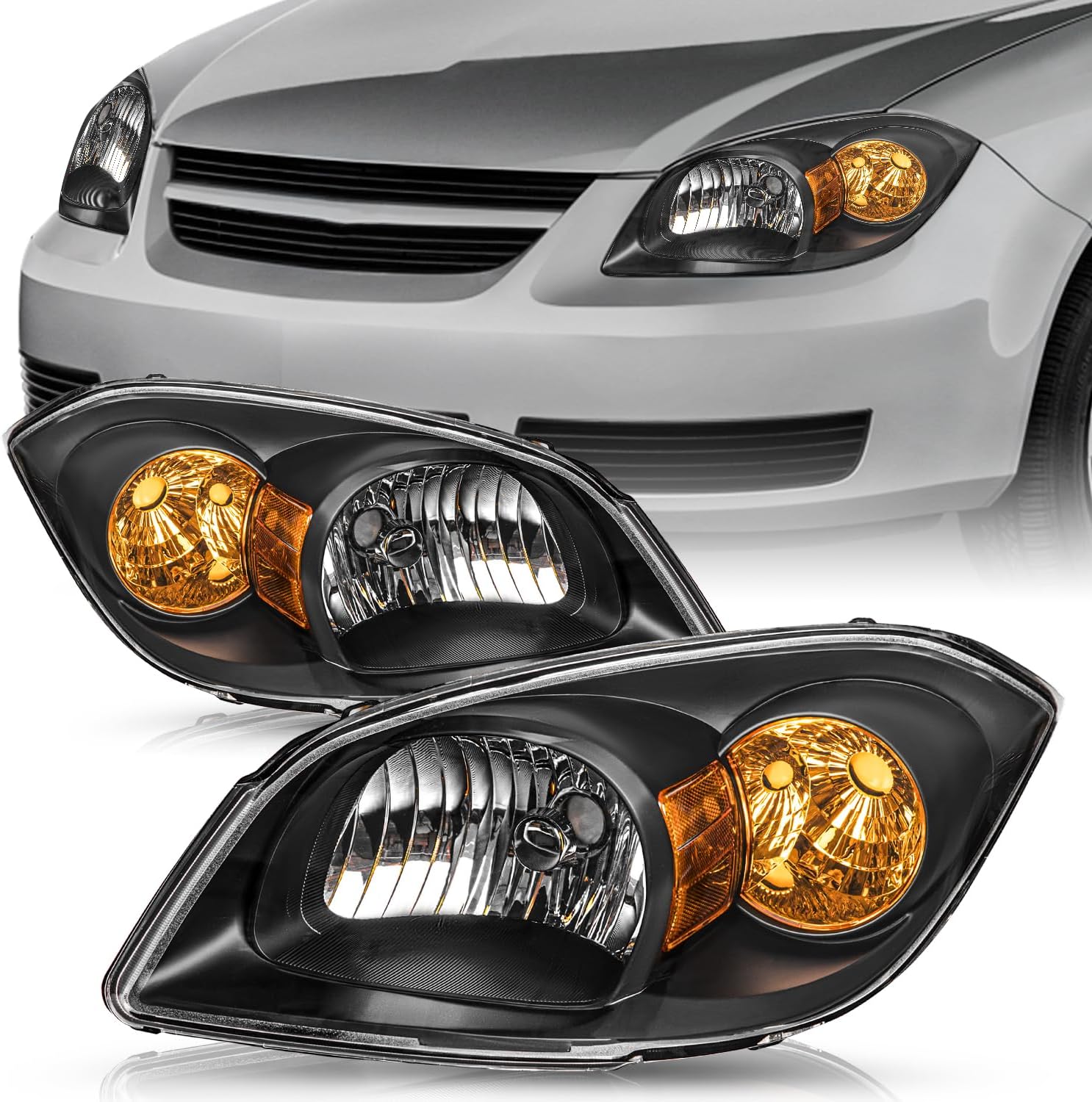 Amazon.com: Spec-D Tuning LED Jet Black Projector Headlights Compatible ...