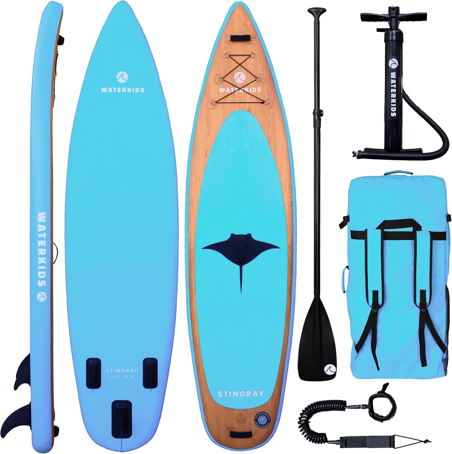 Amazon.com : 10'6 'Stingray' Inflatable Paddle Board, Adult & Youth ...