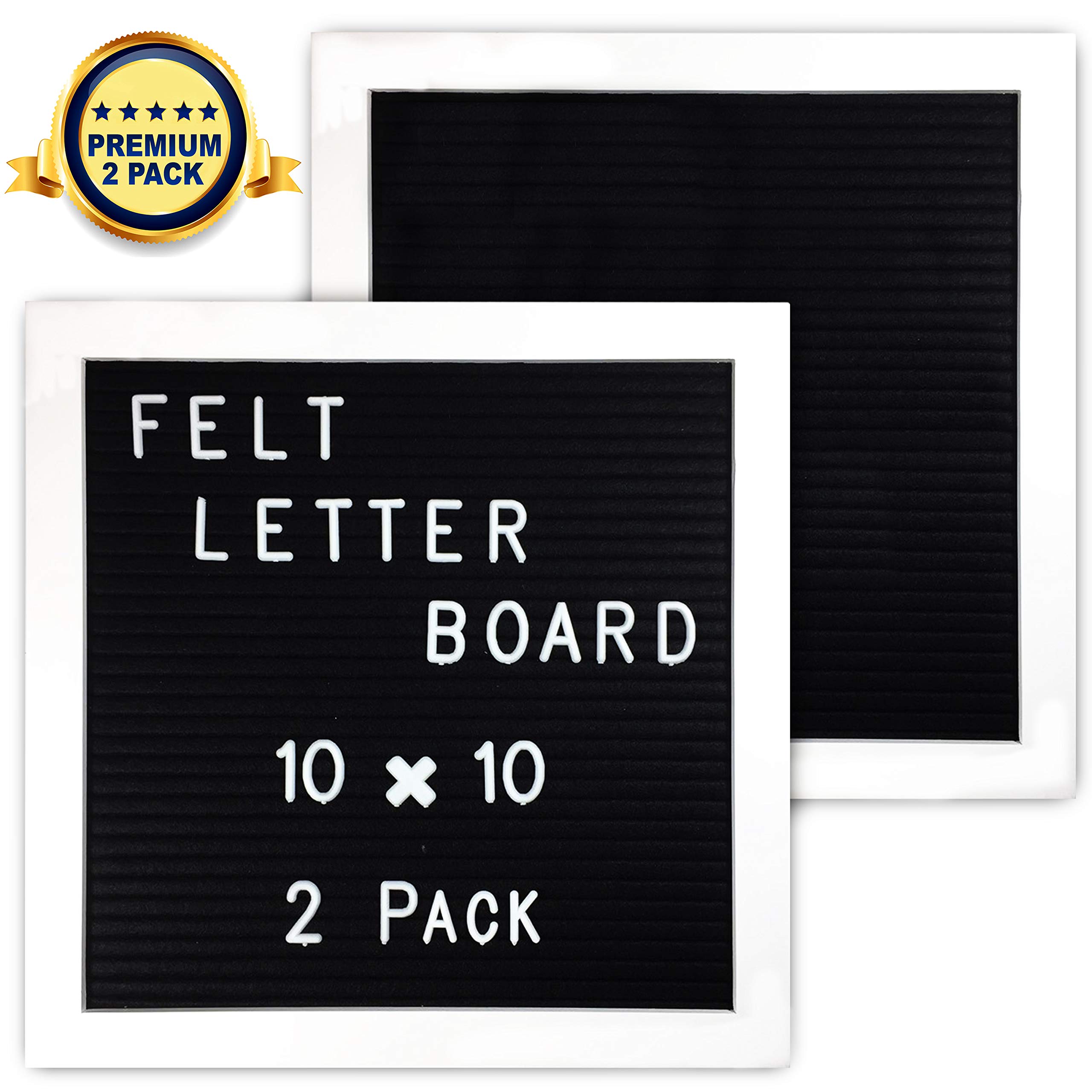 Buy 10x10 Felt Letter Board White (2Pack) - Letter Board with Letters ...