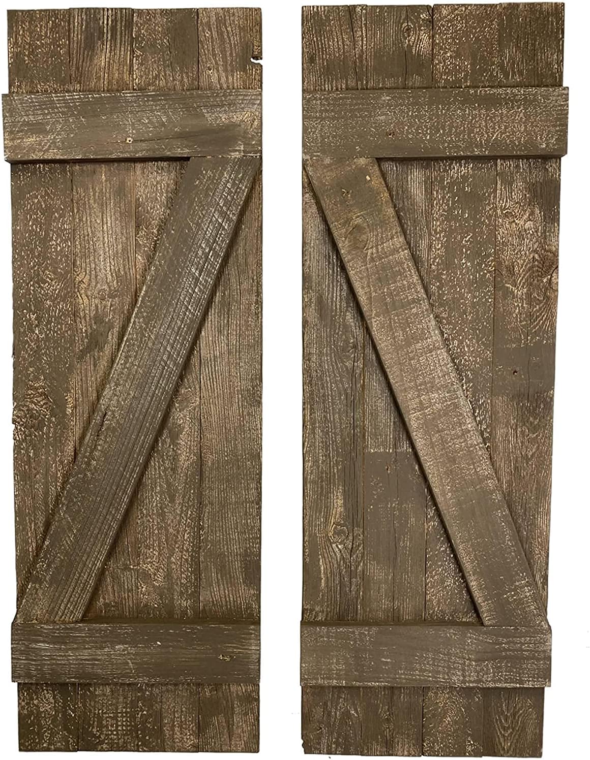 Amazon.com: Rustic Shutters Made from 100% Reclaimed Weathered Wood ...