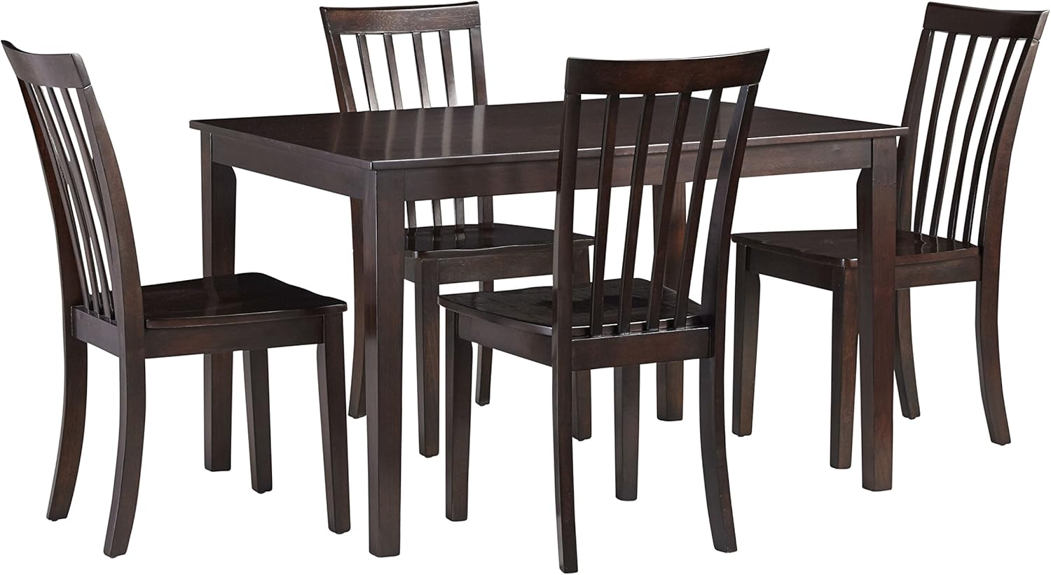 Amazon.com: Standard Furniture Stanton Dining Table Set Brown : Home ...