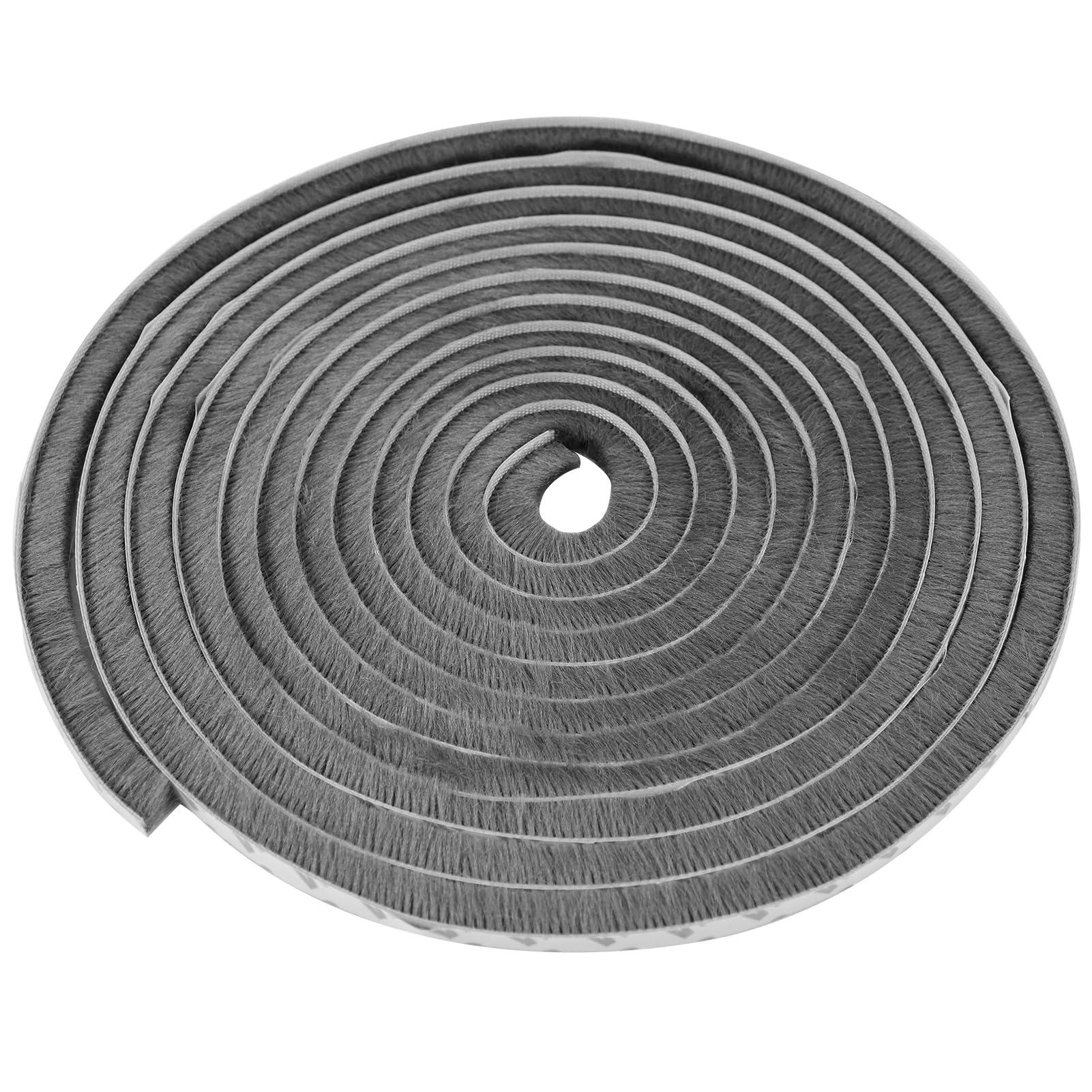 5M Adhesive Brush Weather Stripping, Weatherproof Door Draft Excluder ...