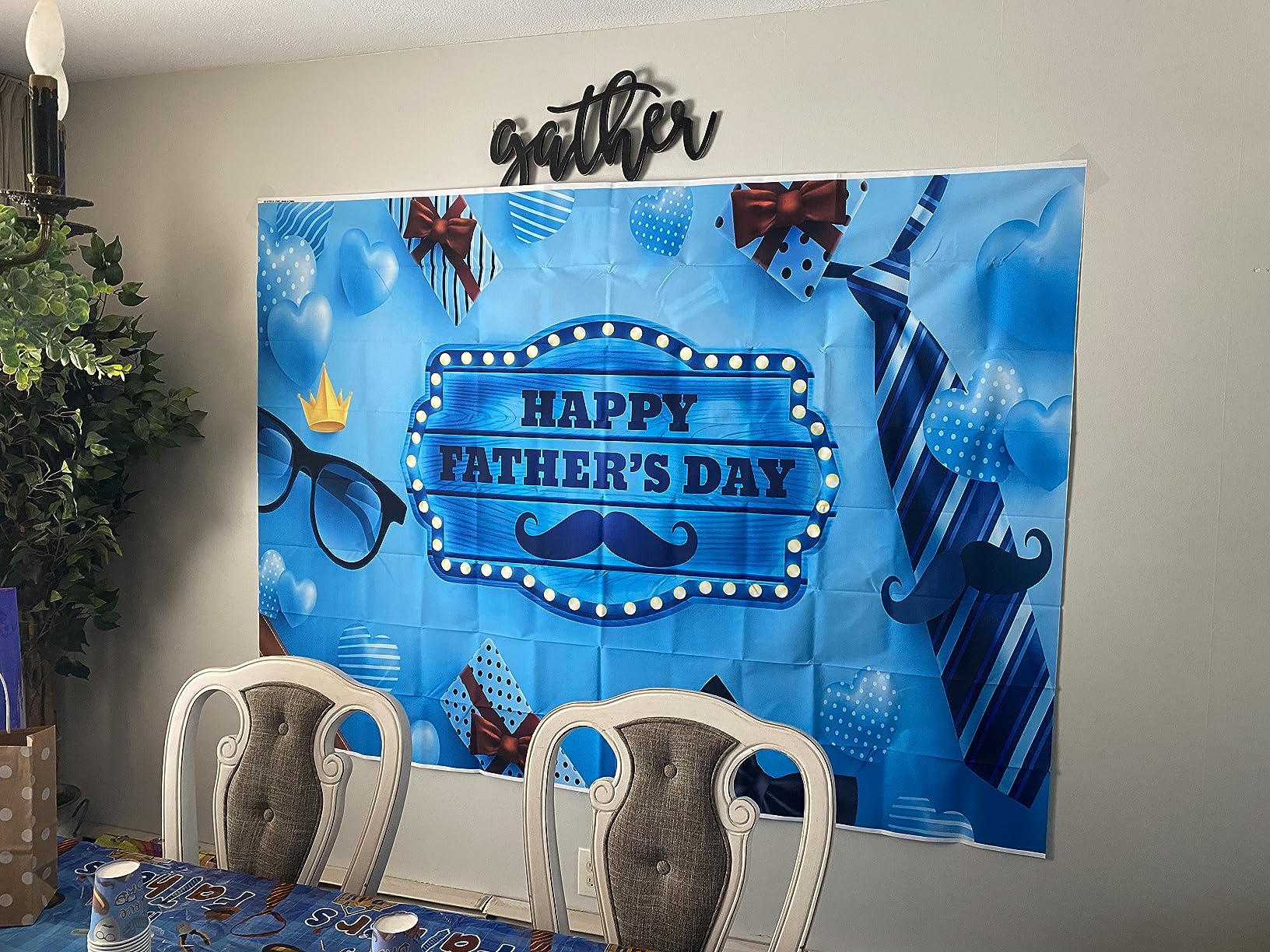 Amazon.com : Allenjoy 7x5ft Happy Father's Day Theme Backdrop for Party ...
