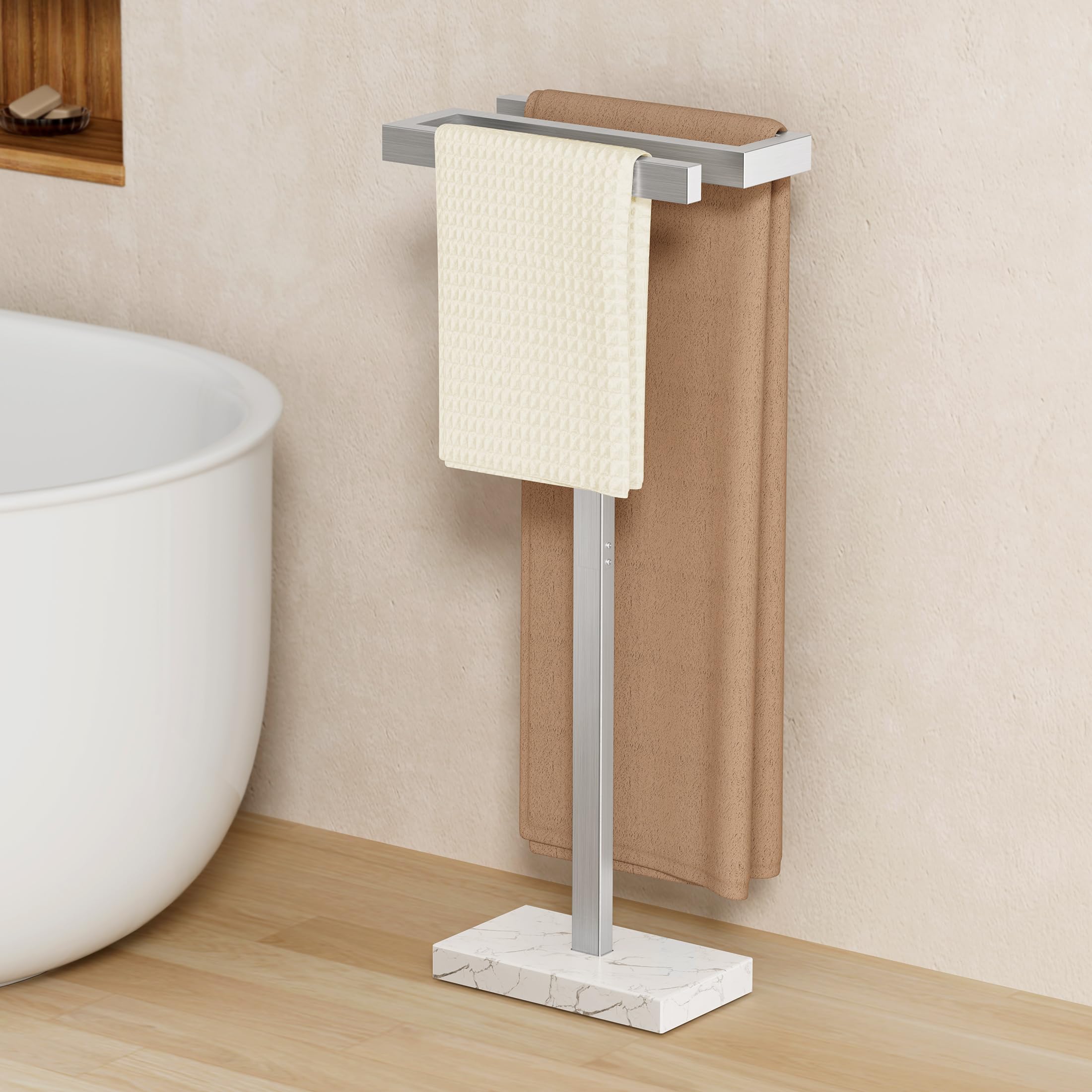 Amazon.com: KES Standing Towel Racks for Bathroom, Free Standing Towel ...