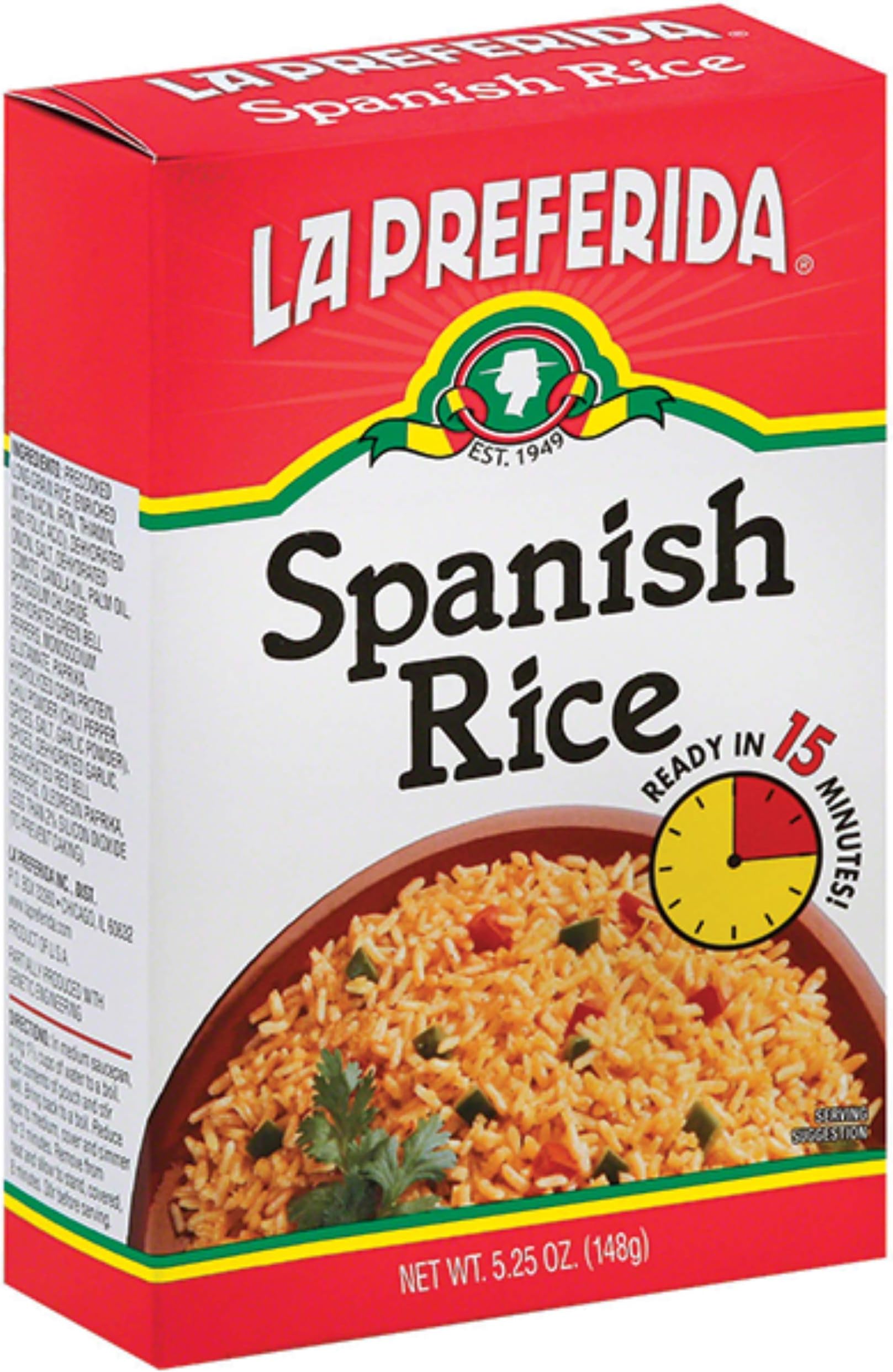 Amazon.com : La Preferida Spanish Rice in a Box, 5.25-Ounces, (Pack - 6 ...