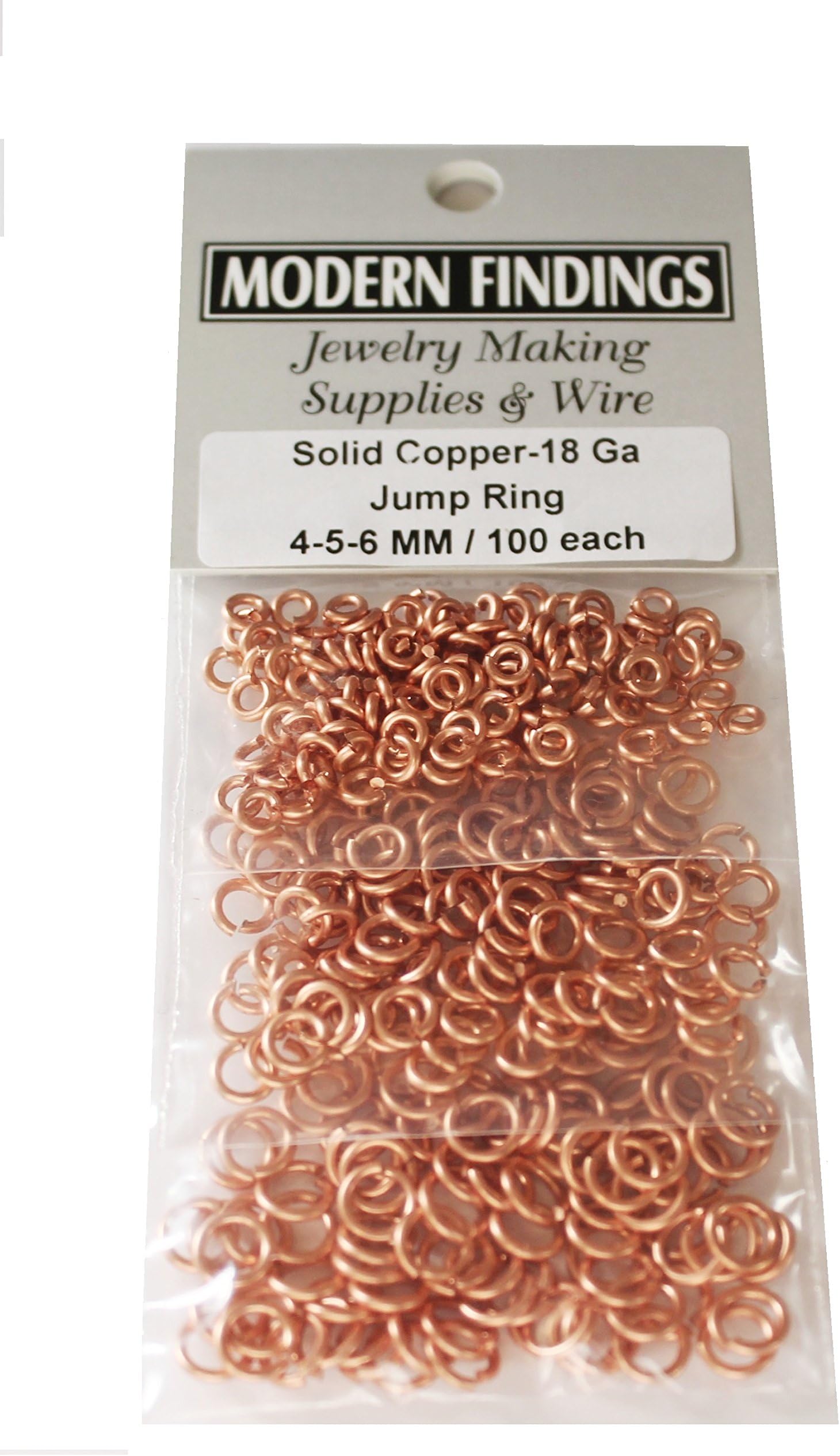 Amazon.com: Genuine Copper 18 MM Ear Wire with Coil (Pack of 50)