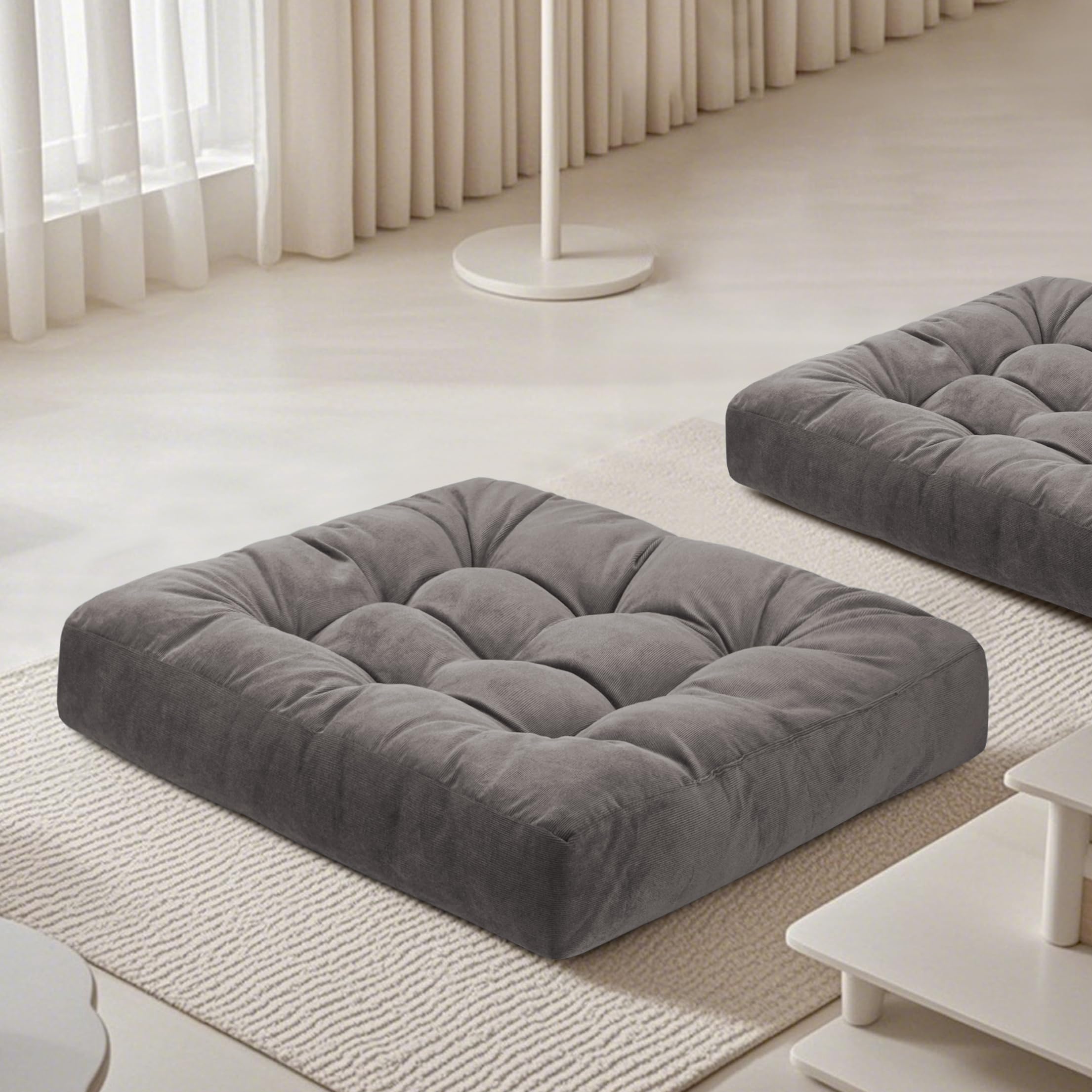 Amazon.com: FlyGulls Meditation Floor Pillow 22×22 Inch 2 Pack Large ...