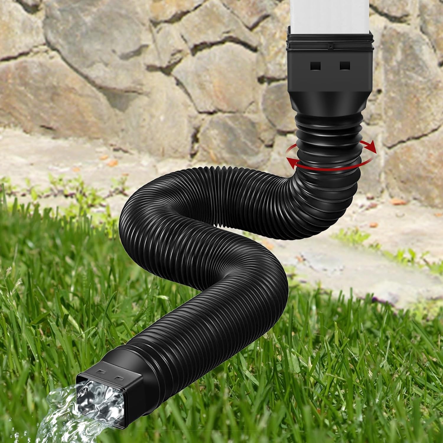 Amazon.com : TOKPLNU Rain Gutter Downspout Extension Flexible Drain ...