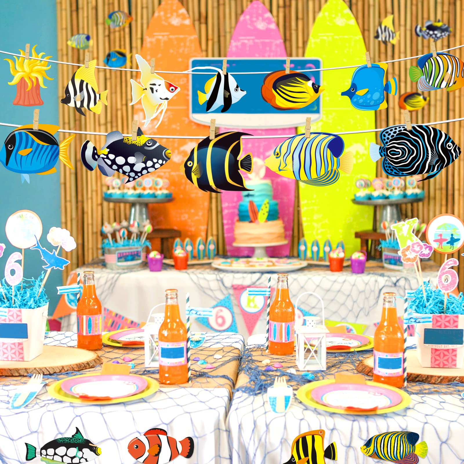 Snapklik.com : Tropical Fish Cutouts 46 Pack Paper Colorful School ...