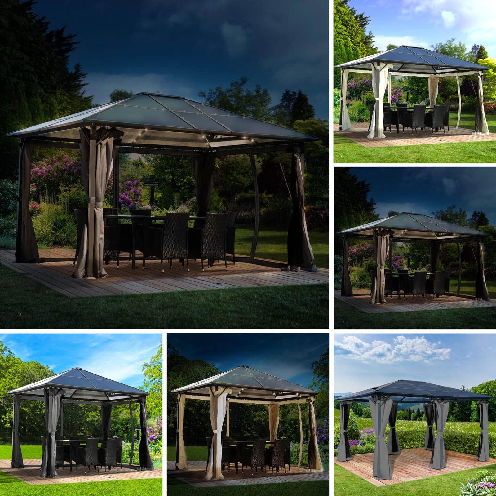 Amazon.de: BRAST® Alu Pavillon Summerdream | viele Modelle & Farben ...