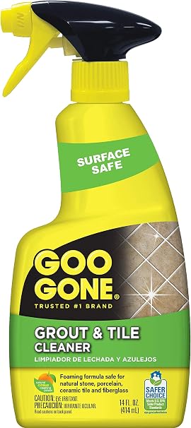 Goo Gone Grout & Tile Cleaner - Stain Remover - 14 Fl. Oz ...