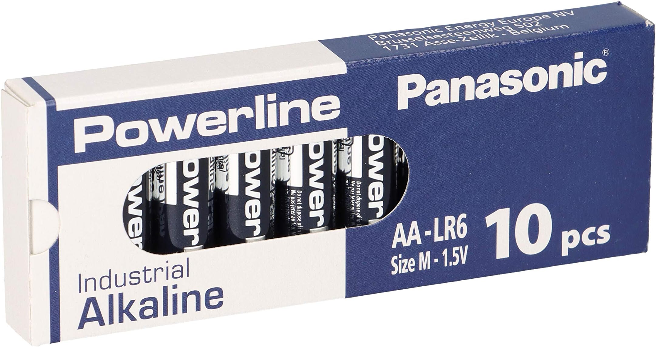 10x Mignon AA LR6 MN1500 Alkaline Powerline Industrial Battery 3133 mAh ...