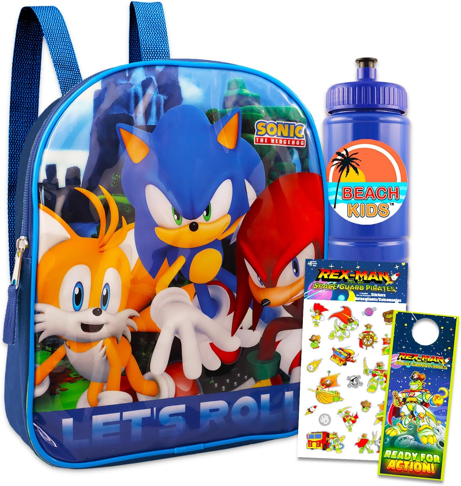 Amazon.com | Sonic the Hedgehog Mini Backpack - 11" Sonic Backpack ...