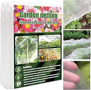 Amazon.com : Garden Netting, 10x30Ft Ultra Fine Garden Mesh Plant Covers for Protect Vegetable ...
