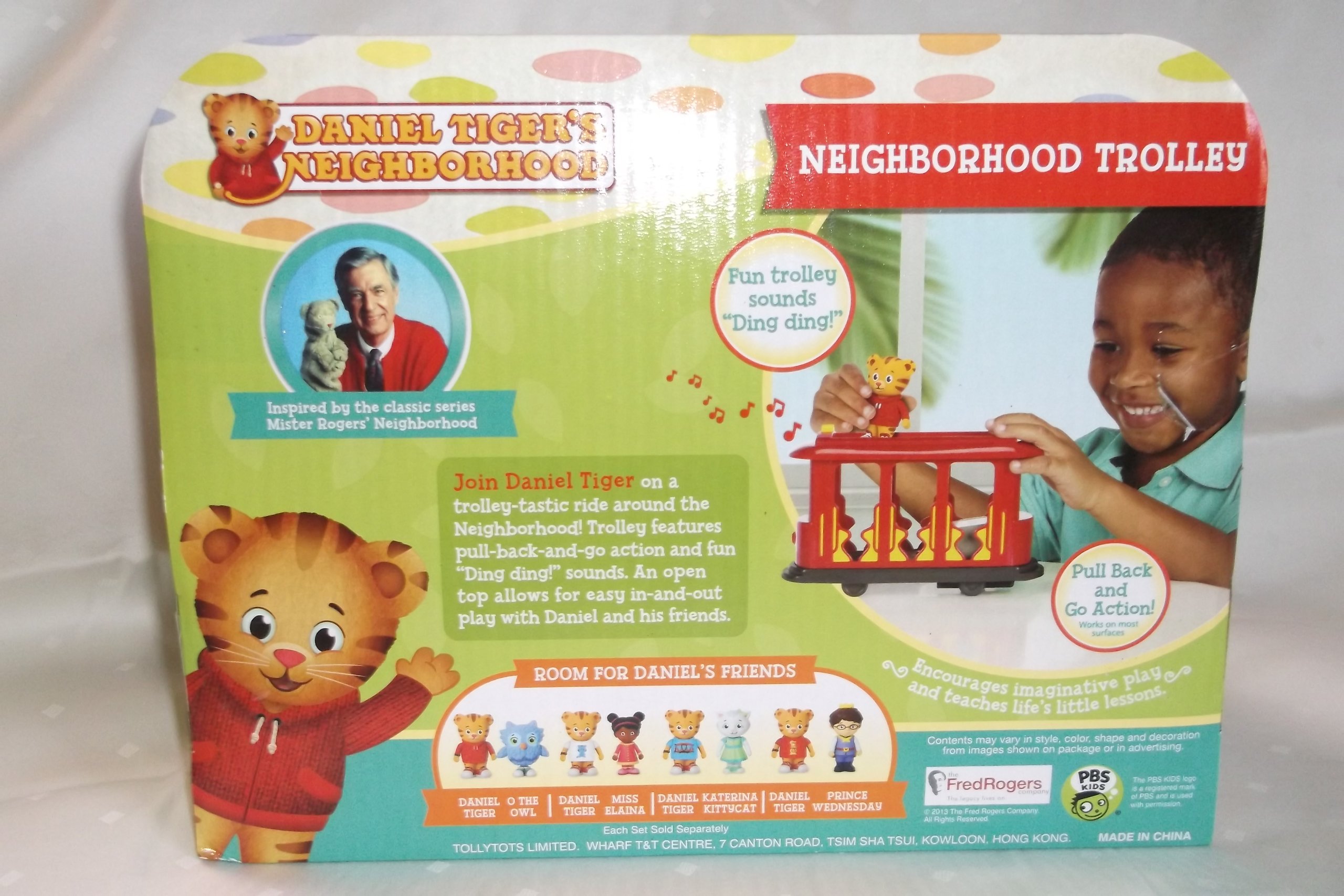 Daniel Tiger's Neighborhood Daniel Tiger Mini Plush & Trolley with ...