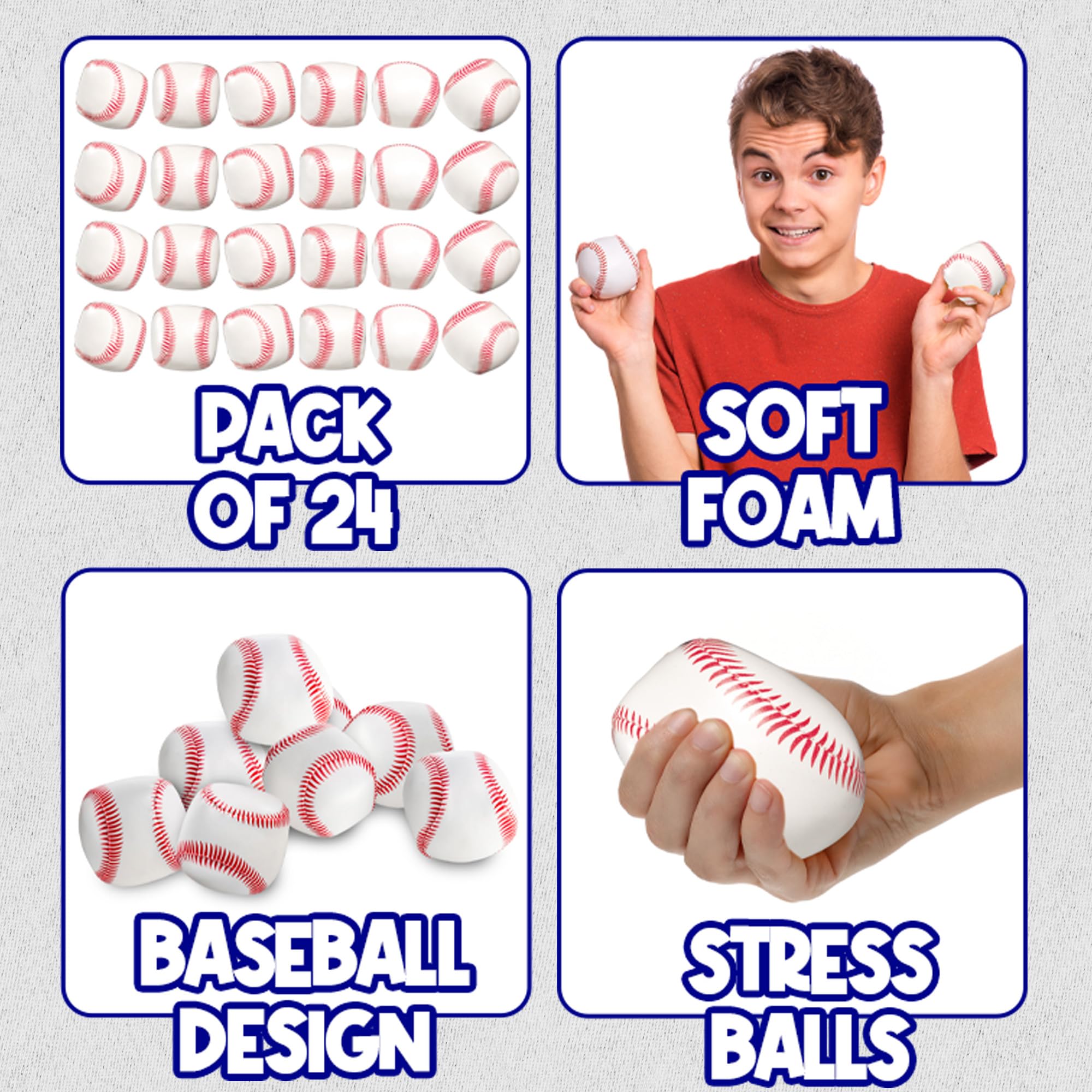 Bulk Tennis Balls 100-Pack Mini Baseball Stress Balls – 1.57 Inch Soft ...