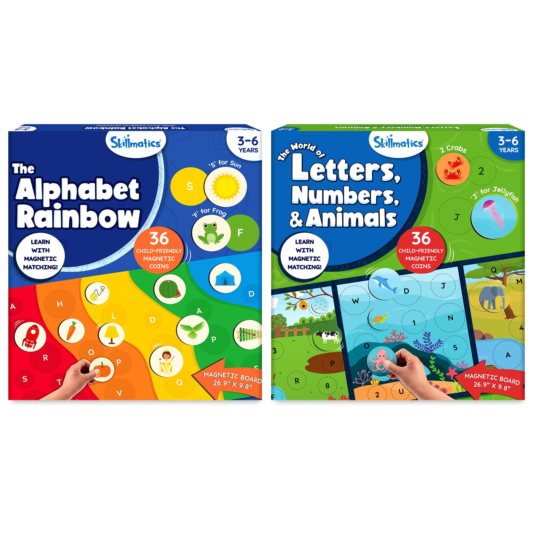 Amazon.com: Skillmatics Magnetic Matching Activity The Alphabet Rainbow ...