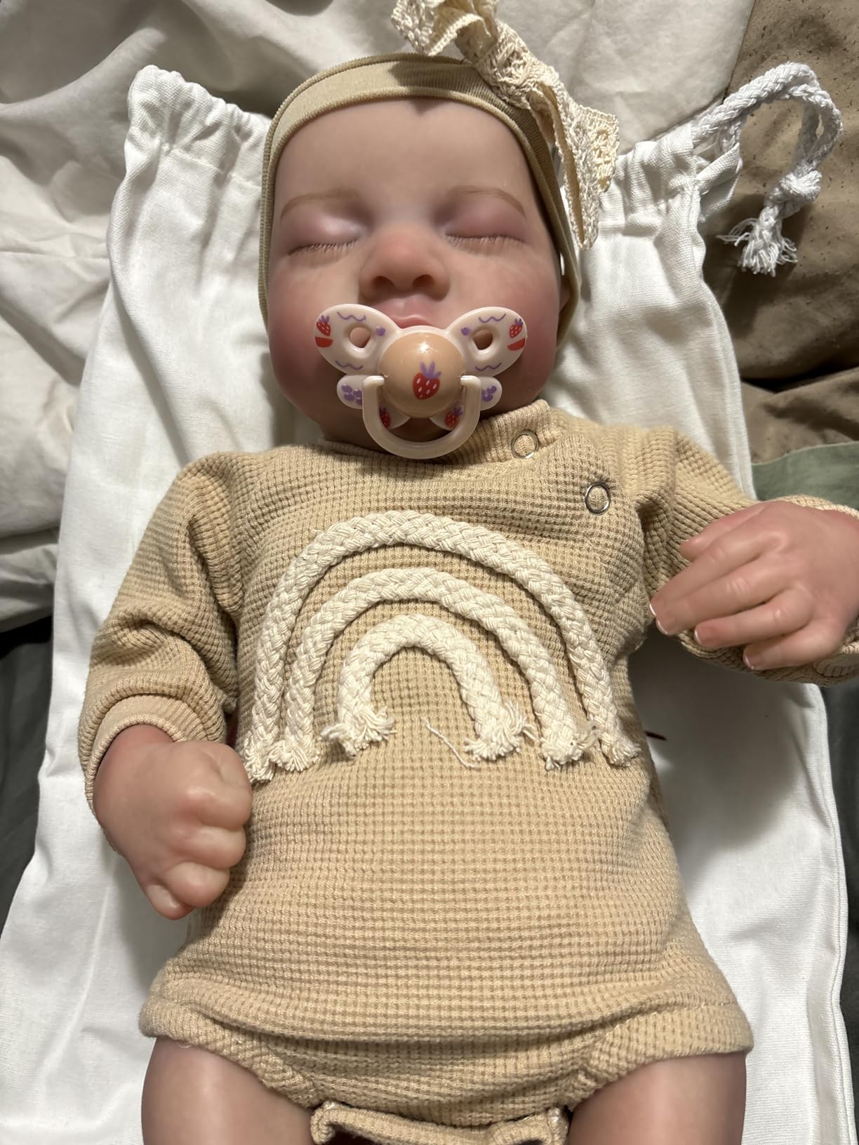 Amazon.com: iCradle 19" Sleeping Reborn Baby Doll, Realistic Vinyl ...