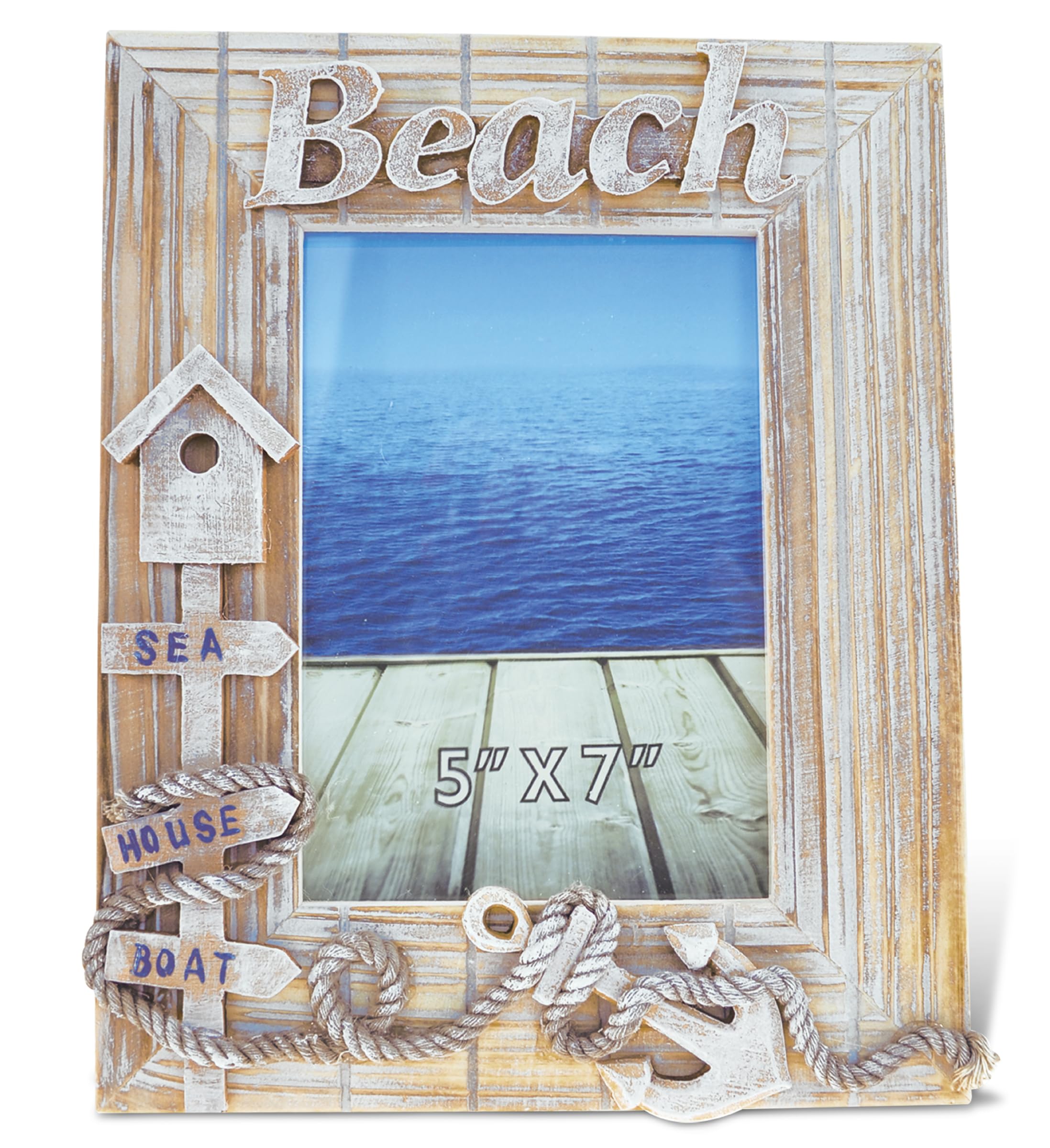Amazon.com - Puzzled CoTa Global Baja Beach 5x7 Frame - White ...
