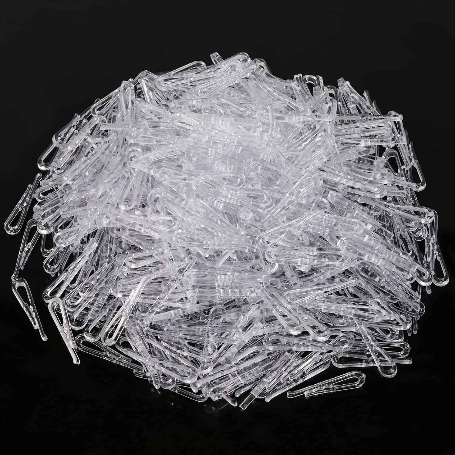 Amazon.com: 300pcs 1.5inches Securing Fabric Clips Plastic Shirt Skirt ...