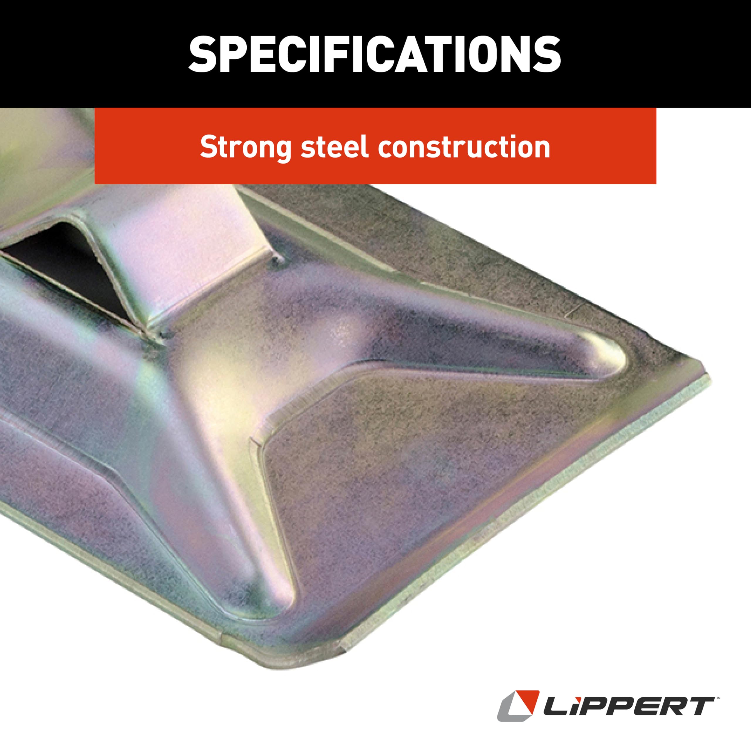 Snapklik.com : Lippert Standard 5th Wheel RV Landing Gear Foot Pad Kit