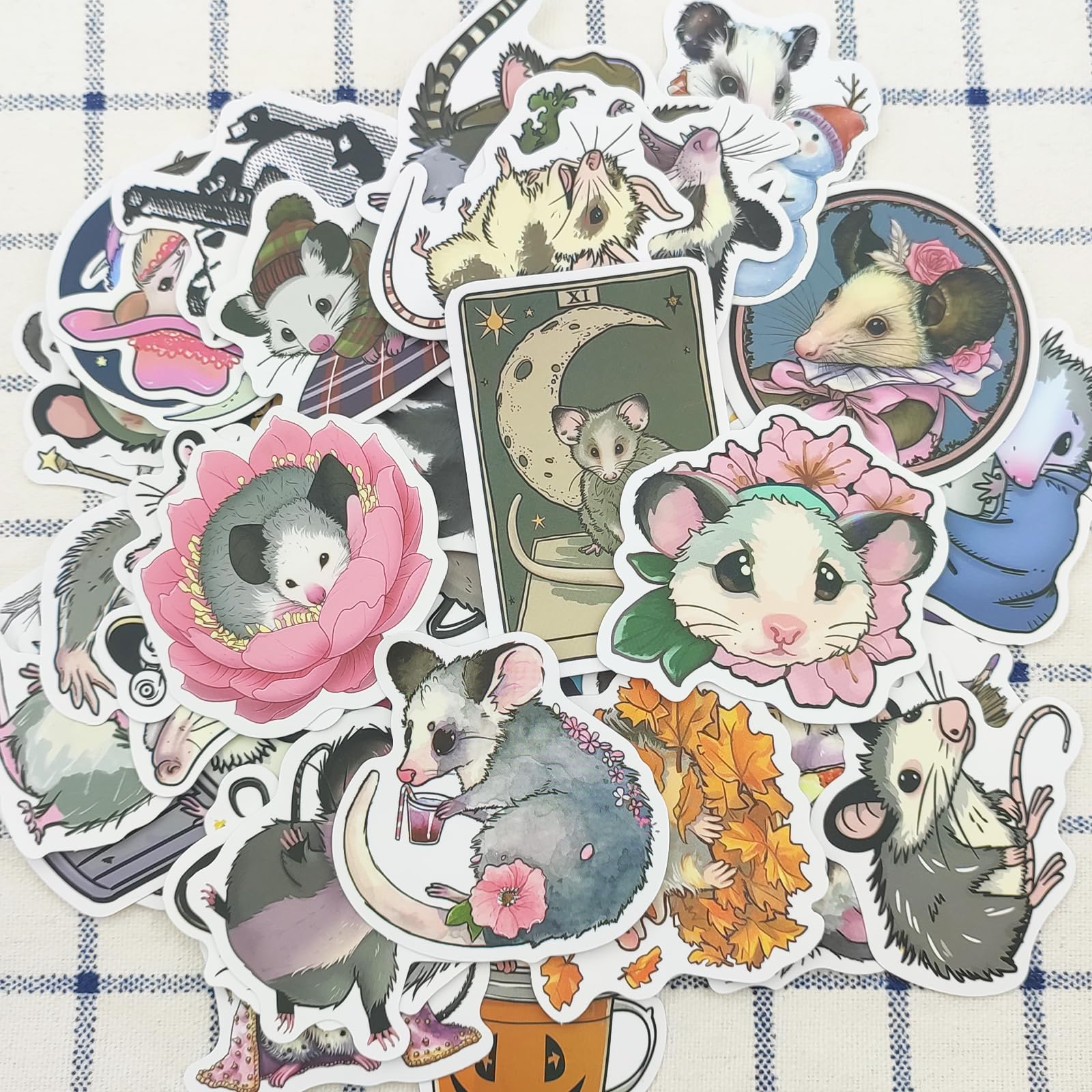 Snapklik.com : 100PCS Opossum Stickers, Cute Possum Stickers, Opossum ...