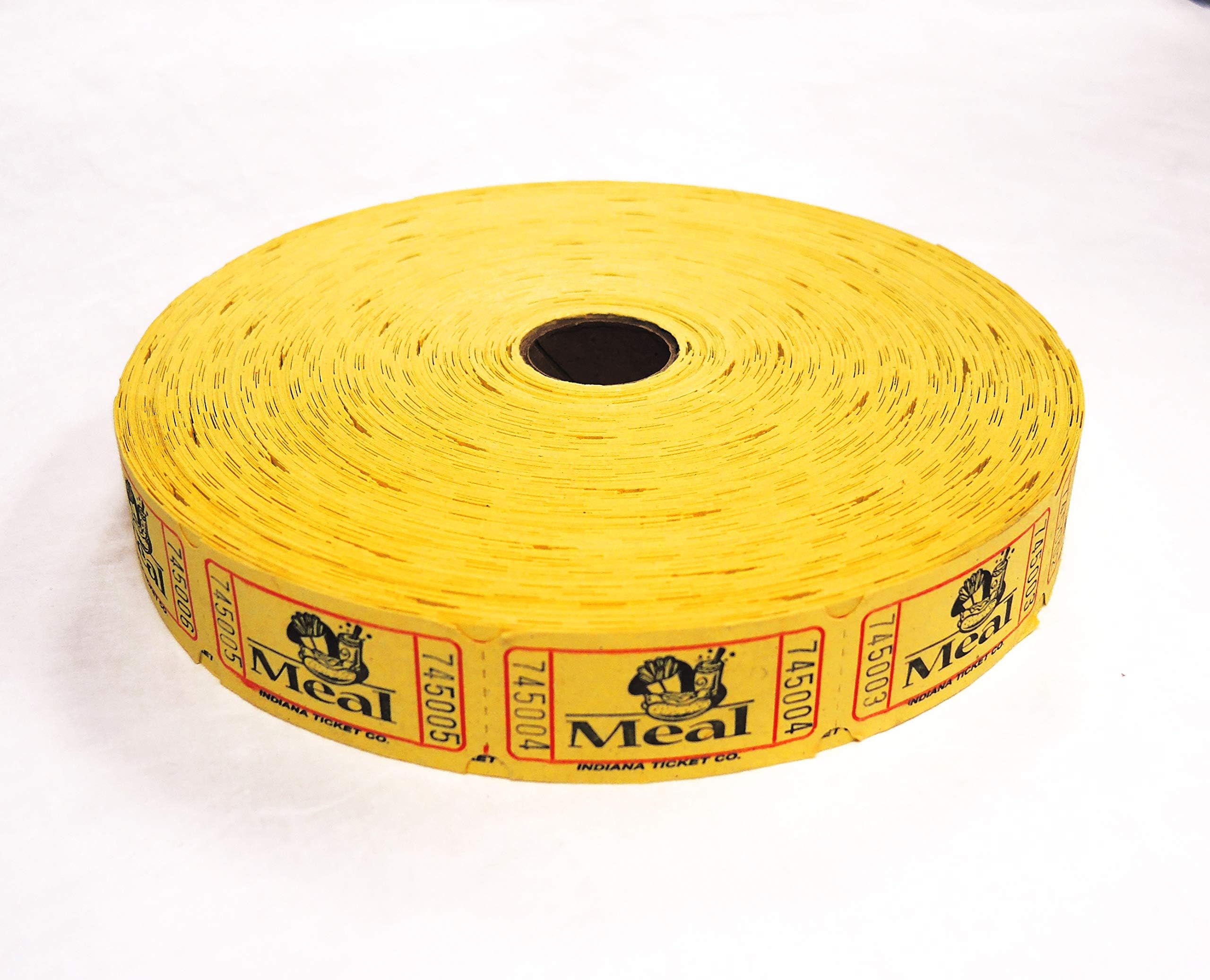 Amazon.com : The Ticket Gurus-(4) Rolls of Meal Tickets (2000ct per ...