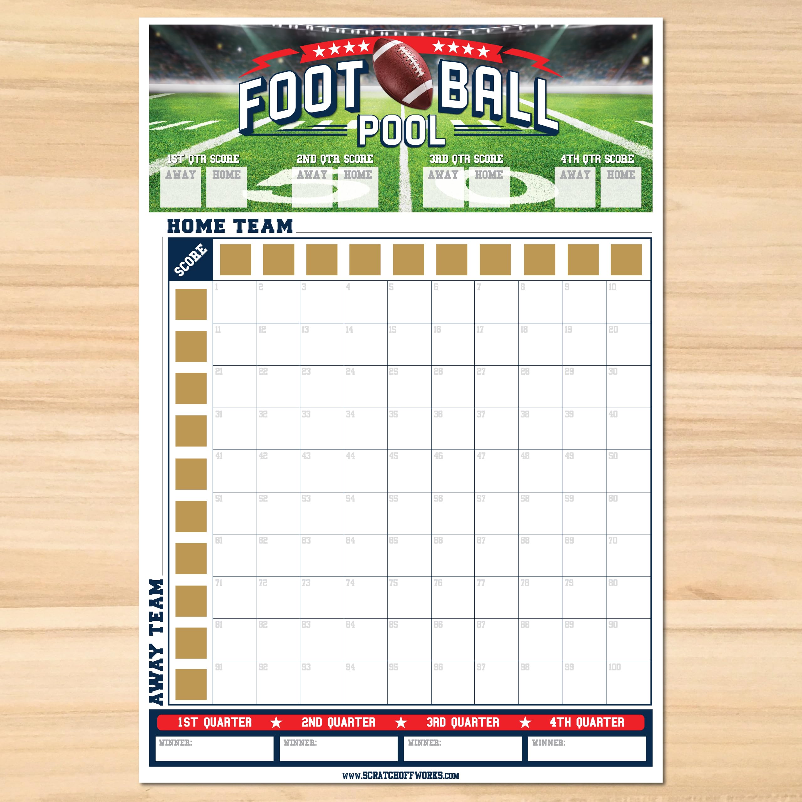 Weekly Football Pool Template